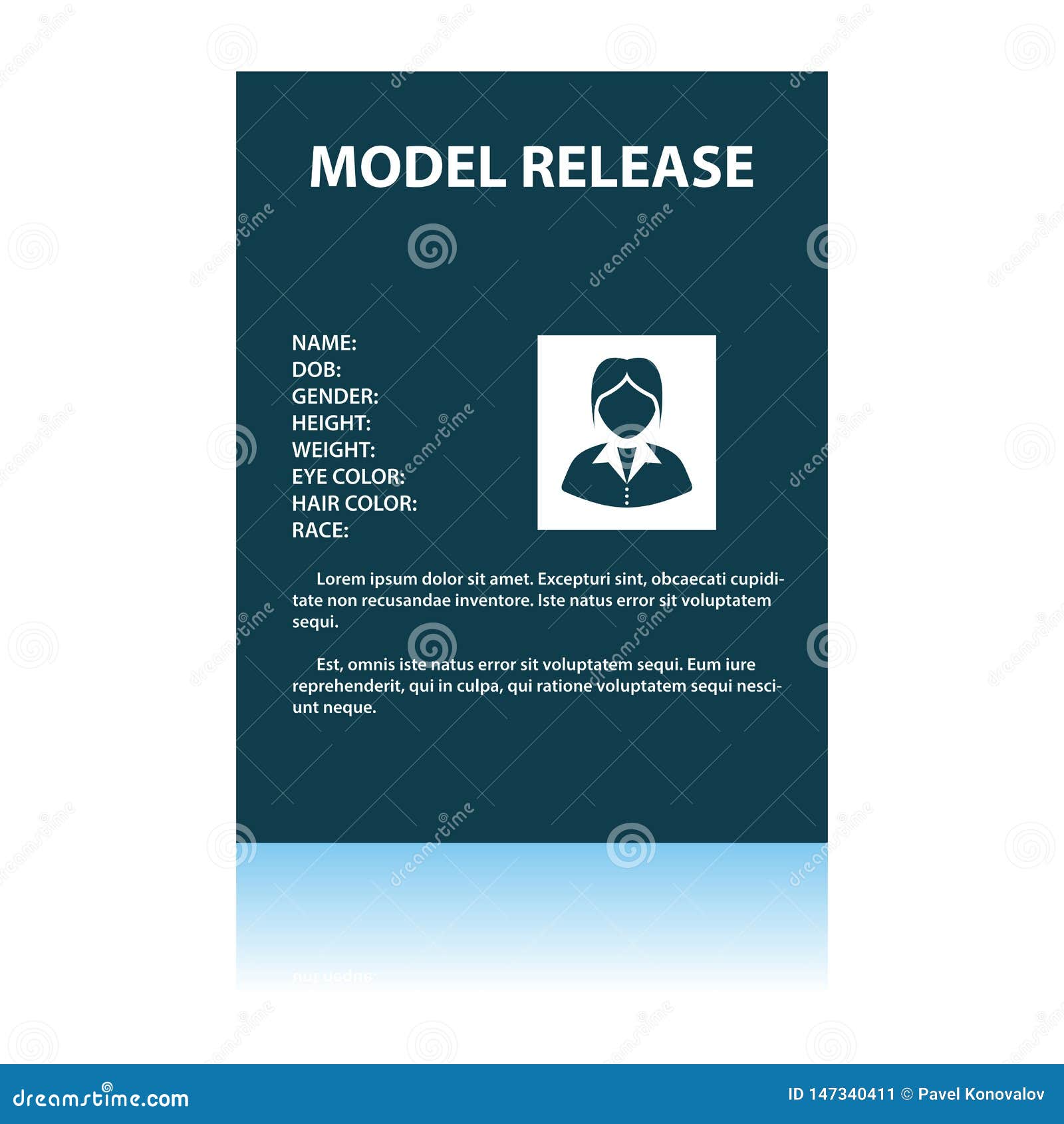 Icon of Model Release Document Stock Vector - Illustration of rights ...