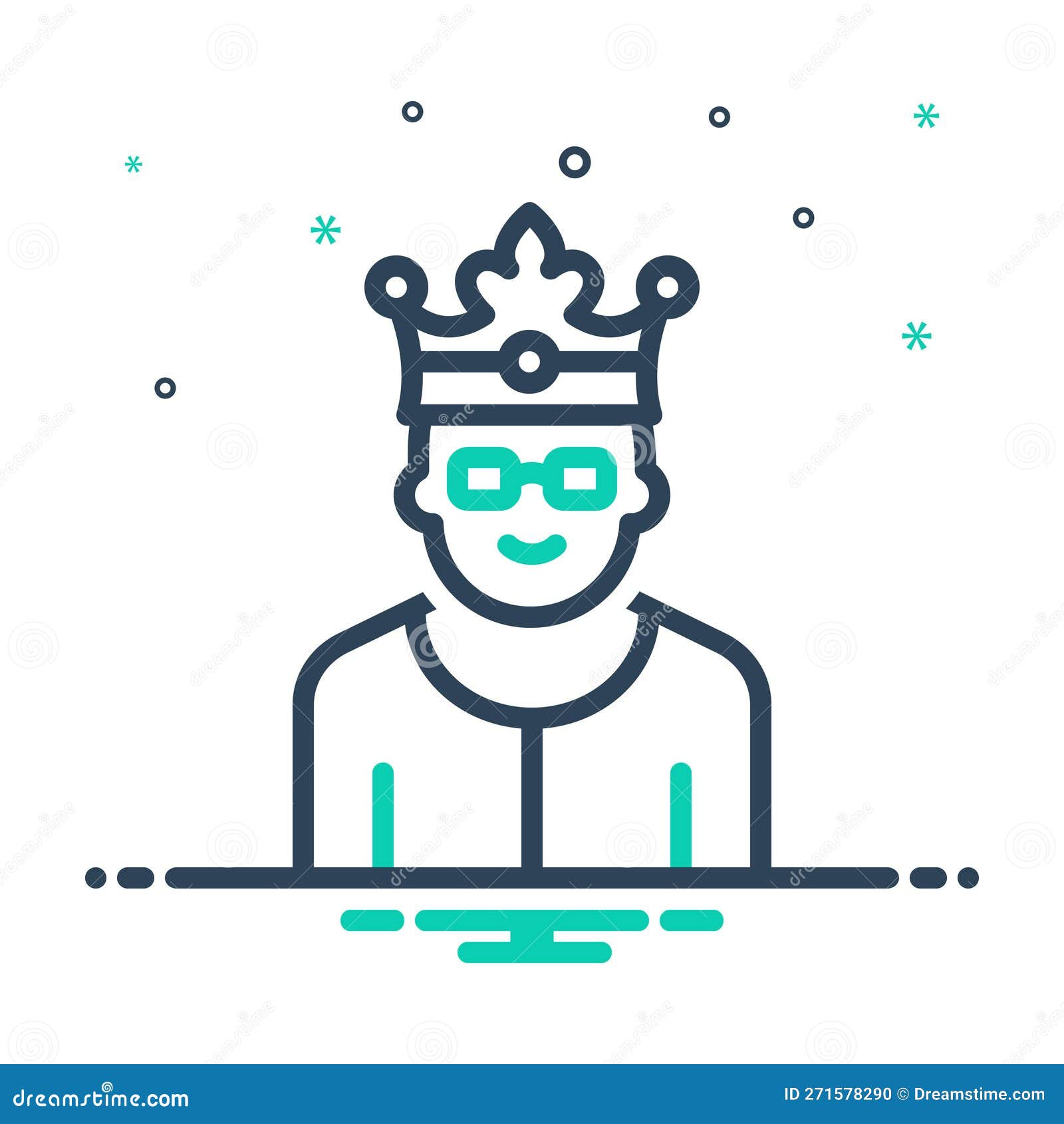 Mix Icon for Moderator, Mediator and Ruler Stock Vector - Illustration ...