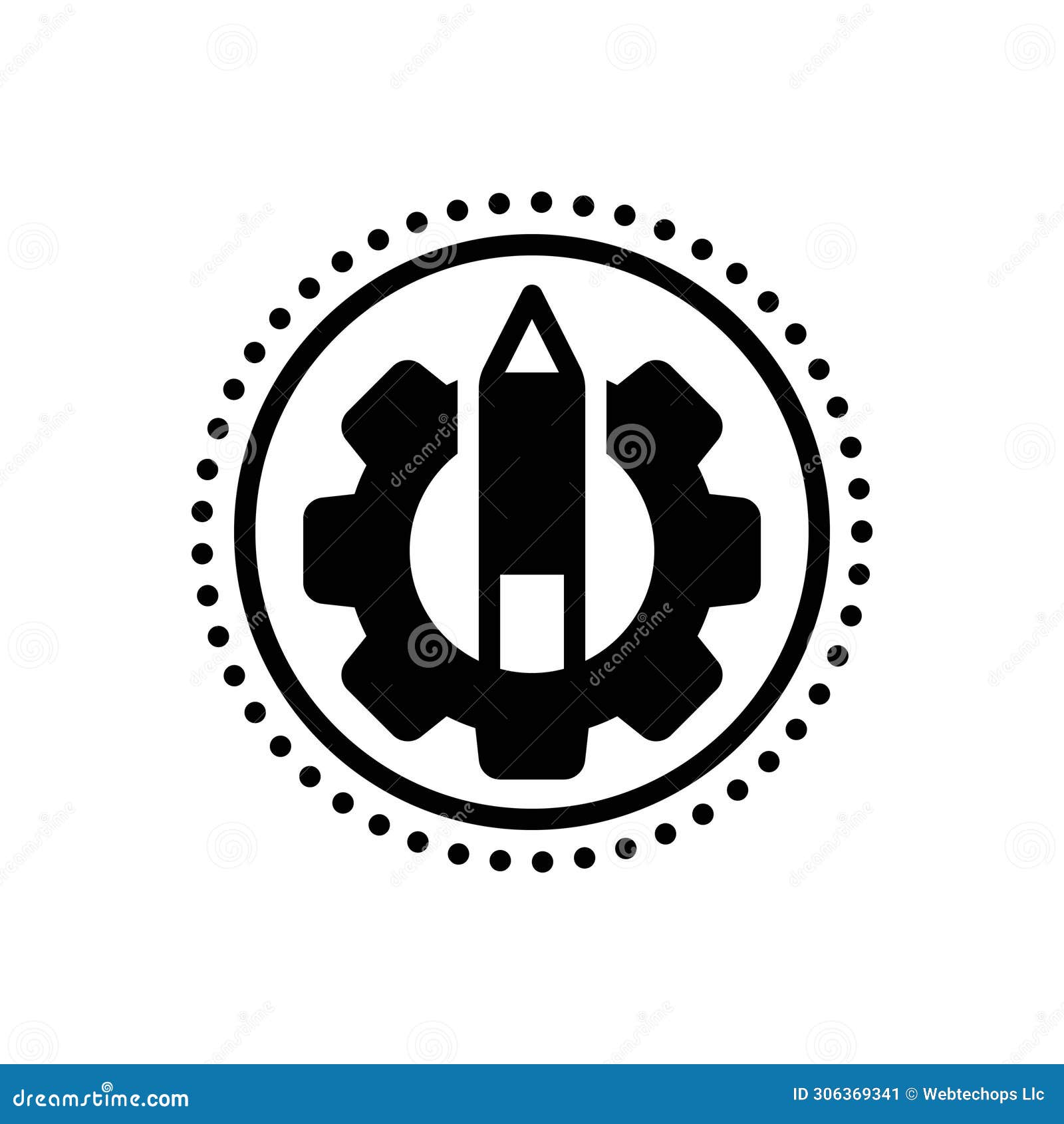 Black Solid Icon for Modified, Improved and Software Stock Illustration ...