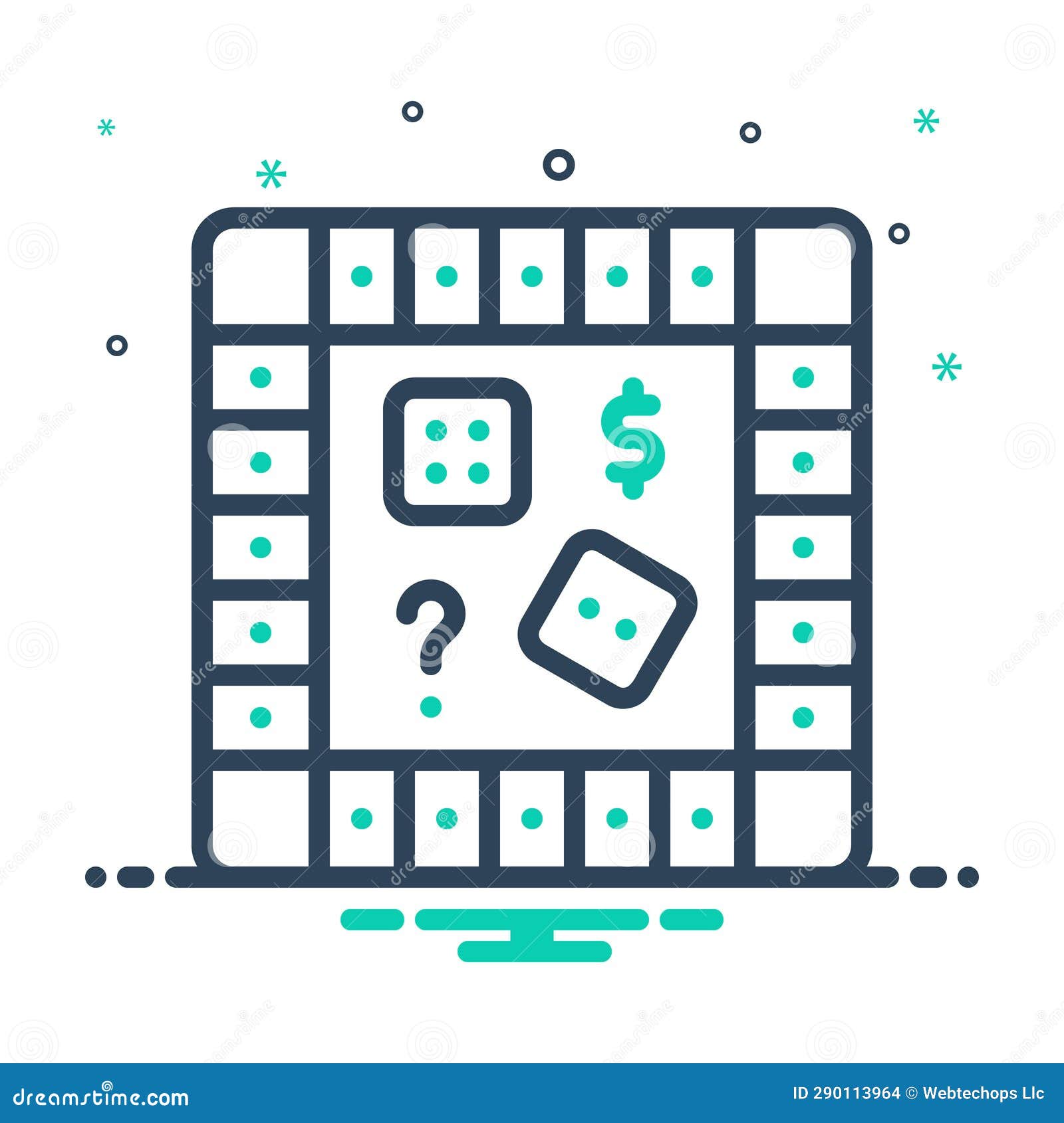 Mix Icon for Monopoly, Finance and Sport Stock Vector - Illustration of ...