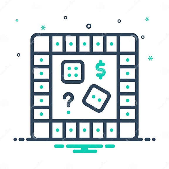 Mix Icon for Monopoly, Finance and Sport Stock Vector - Illustration of ...