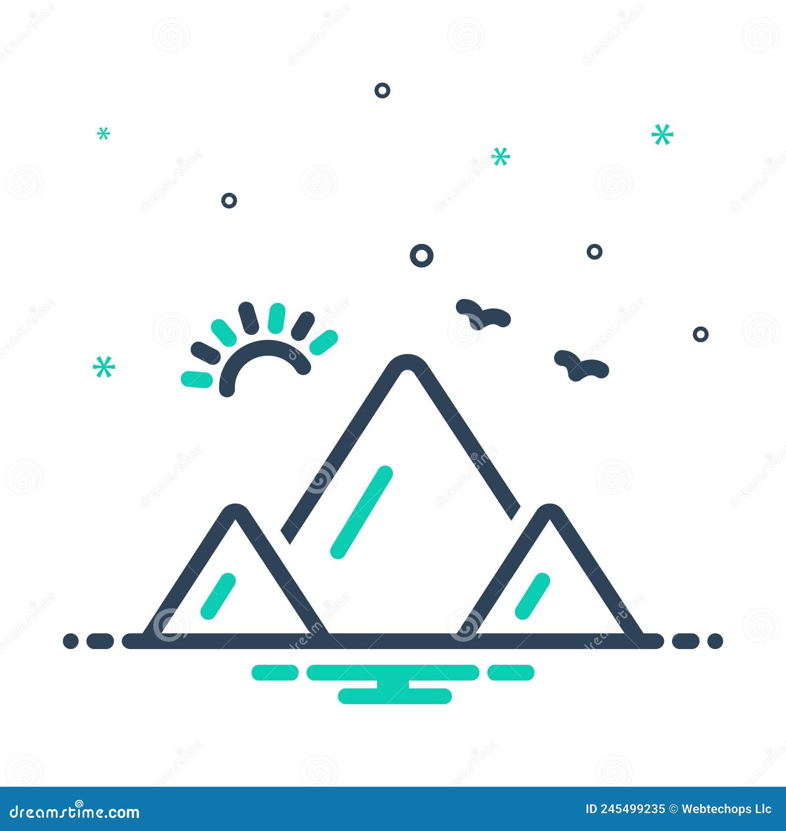 Himalaya Icon Vector From Arctic Collection. Thin Line Himalaya Outline ...