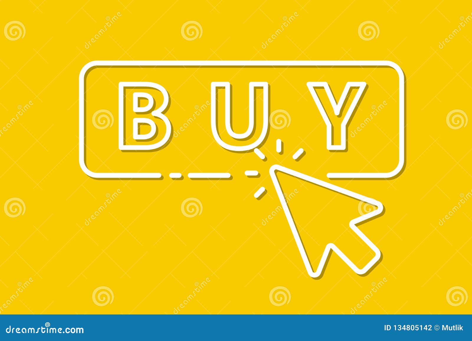 Icon Mouse Click on Buy Button. Vector Stock Vector - Illustration of ...