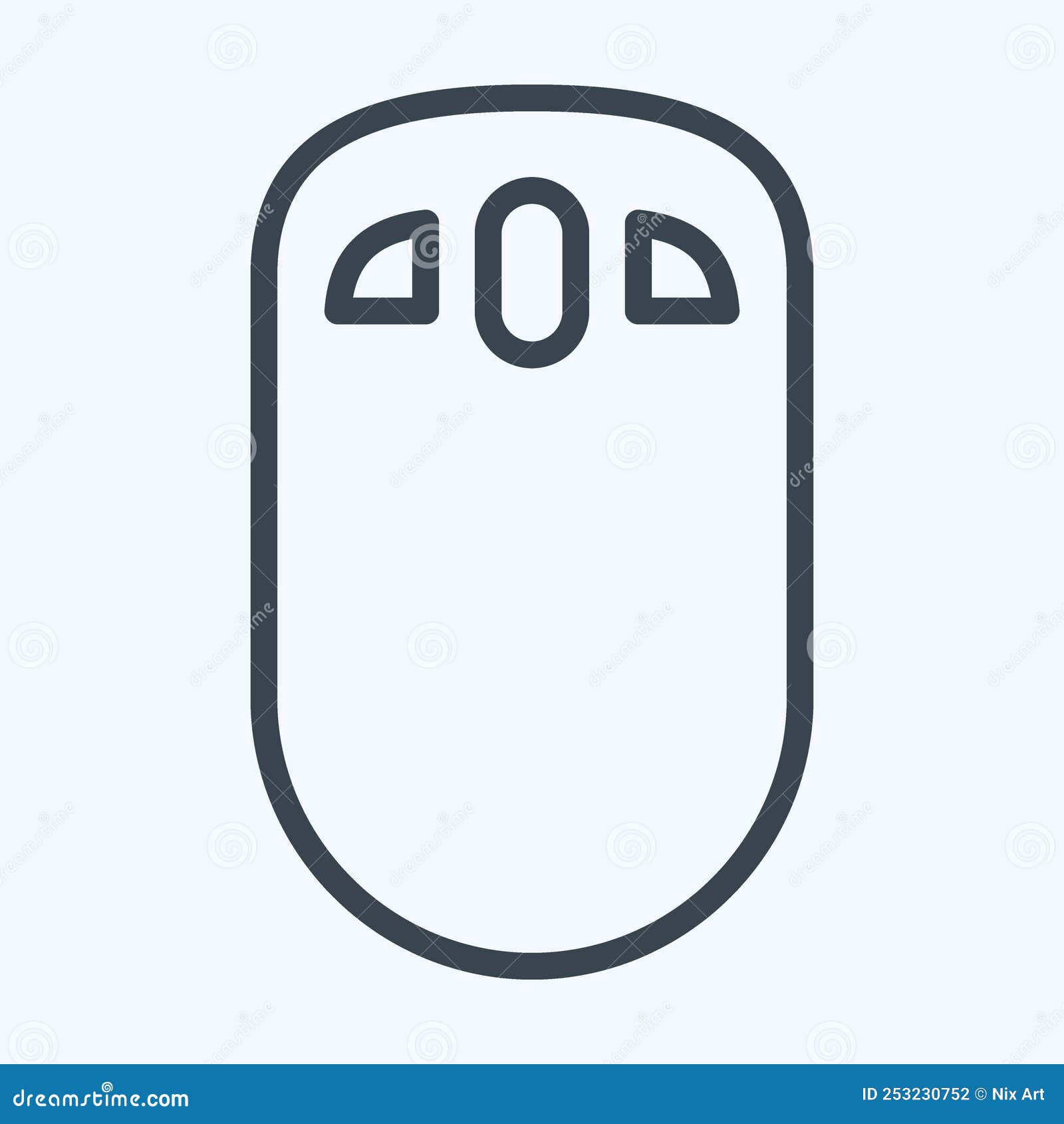 Icon Mouse. Suitable for Computer Components Symbol. Line Style. Simple ...