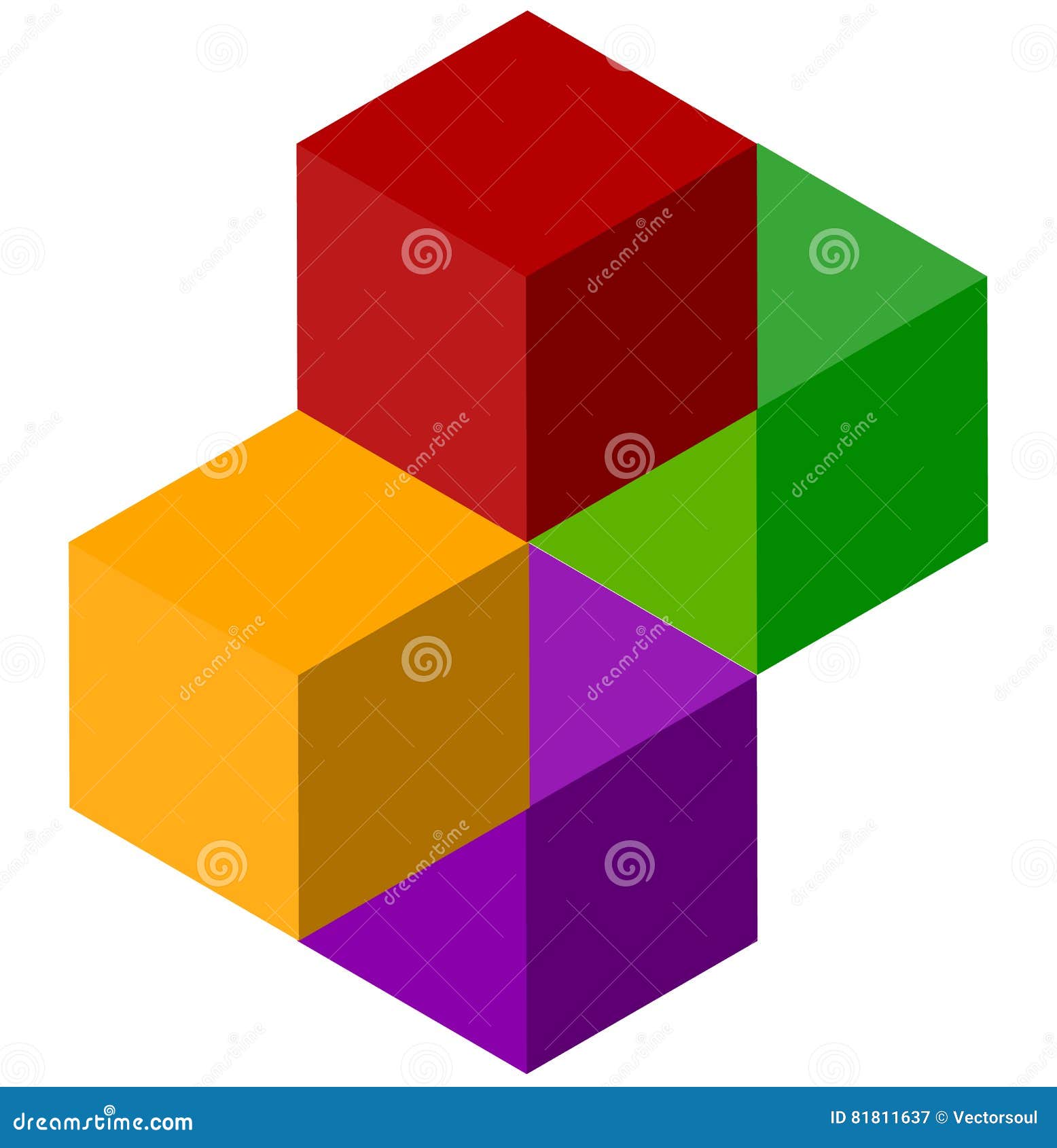 Cube Stack Art Royalty-Free Stock Image | CartoonDealer.com #139217644