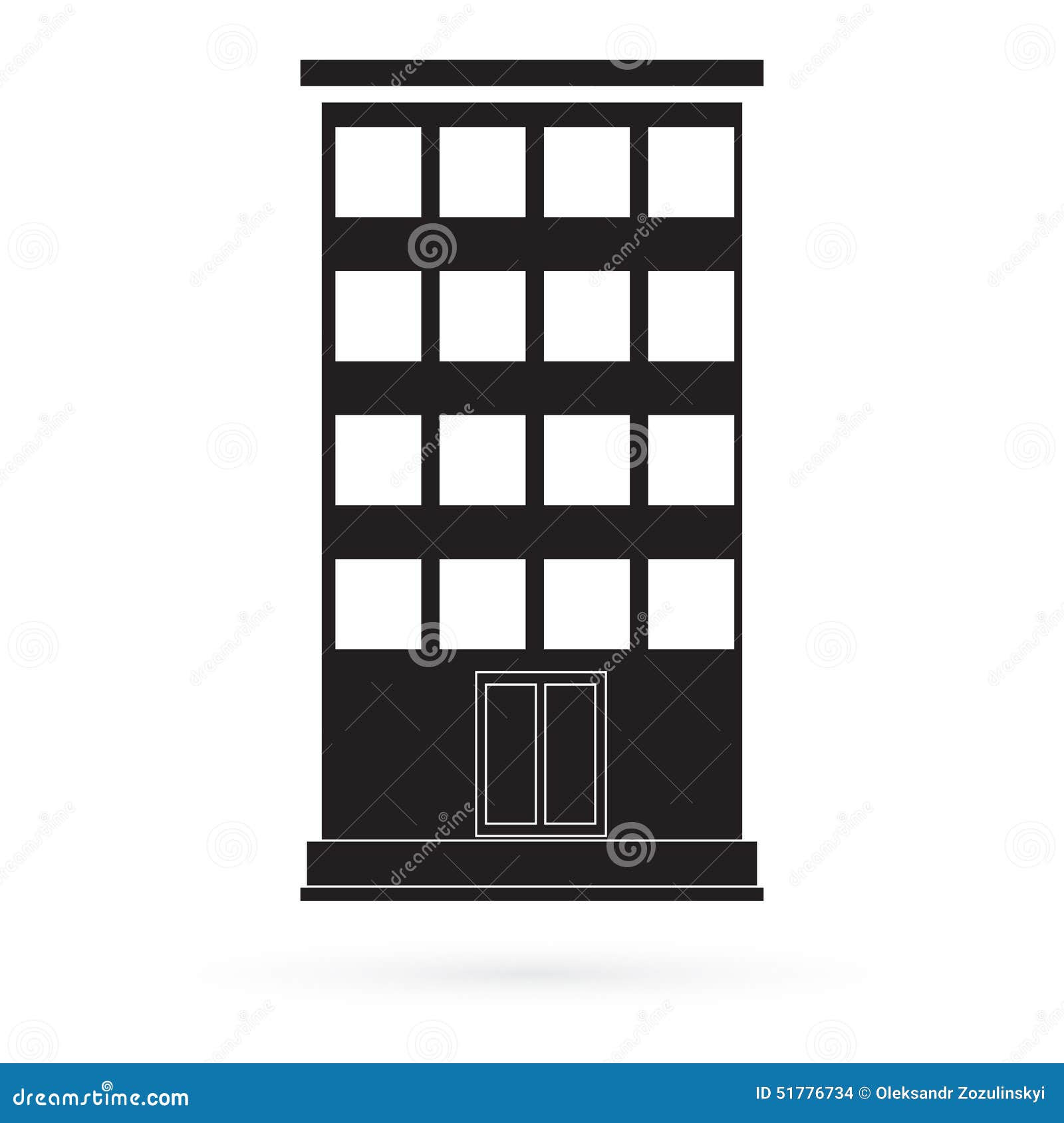 Icon Multifamily Home. Raster Stock Illustration - Illustration of ...