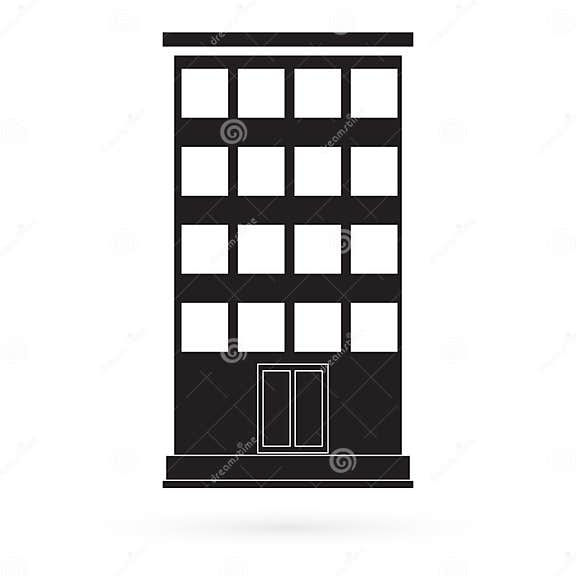 Icon Multifamily Home. Raster Stock Illustration - Illustration of ...