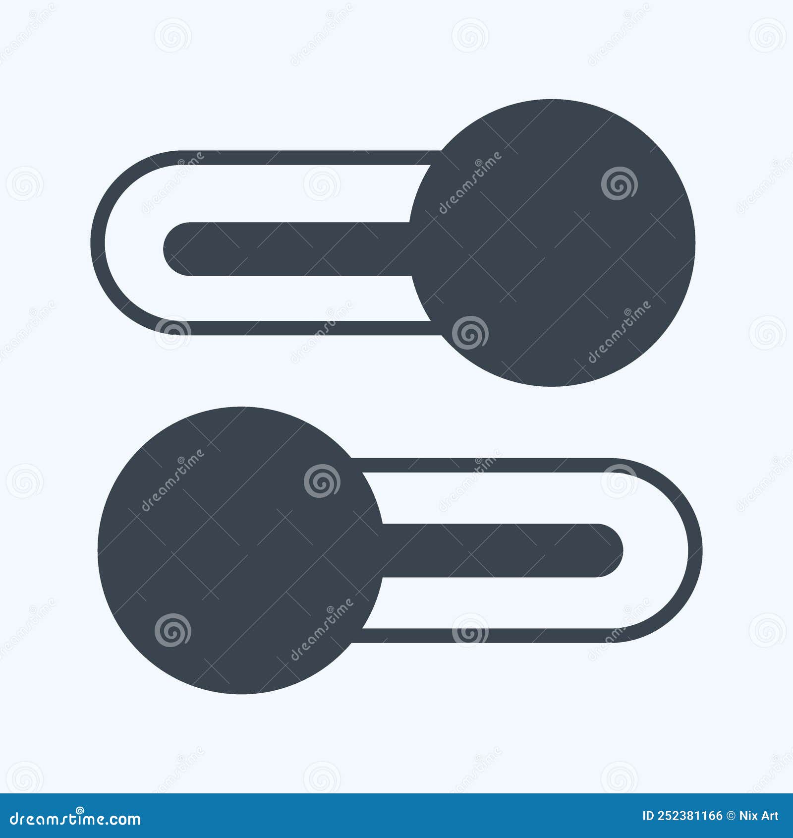 Icon Multiple Switches. Suitable for Web Interface Symbol. Glyph Style ...