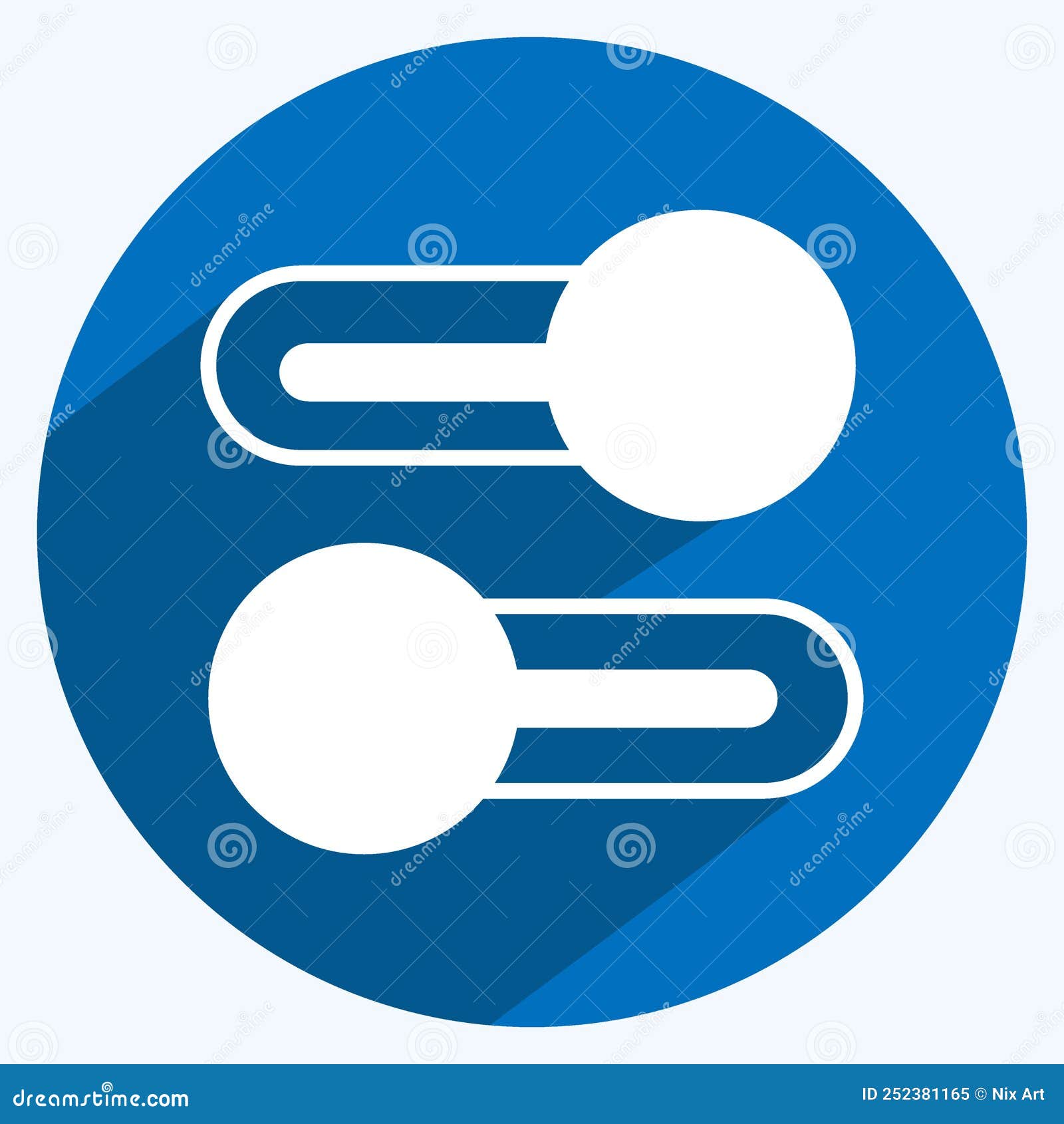 Icon Multiple Switches. Suitable for Web Interface Symbol. Long Shadow ...