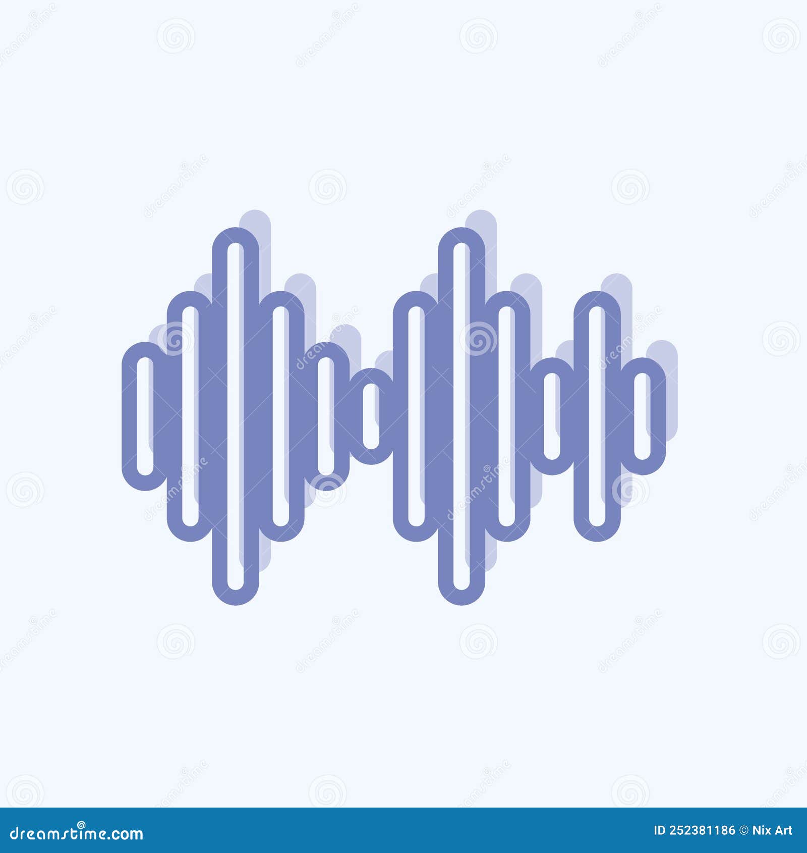 Icon Music Indicator. Suitable for Music Symbol. Two Tone Style. Simple ...