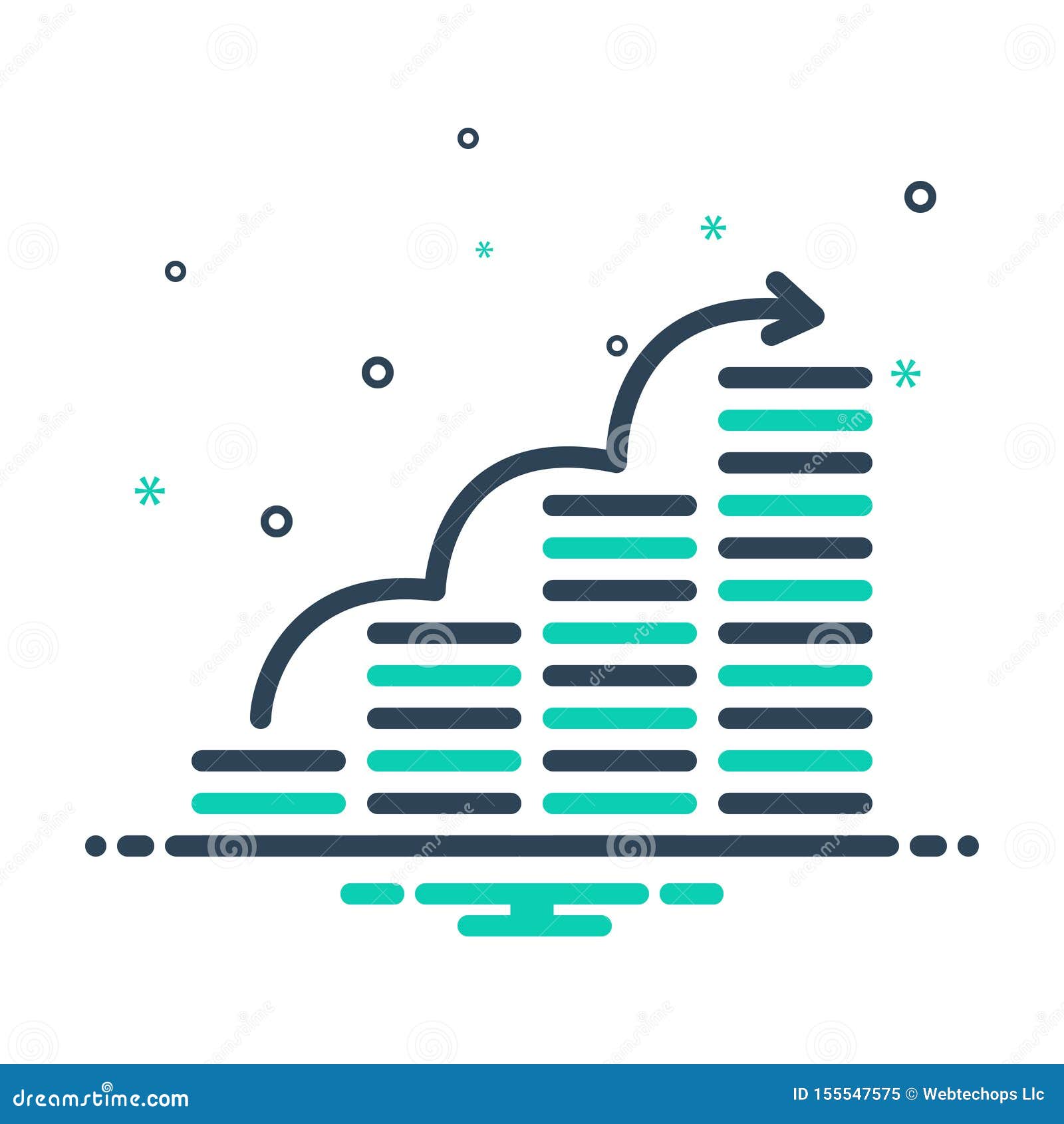 Black Mix Icon for Mutual, Fund and Sip Stock Vector - Illustration of ...