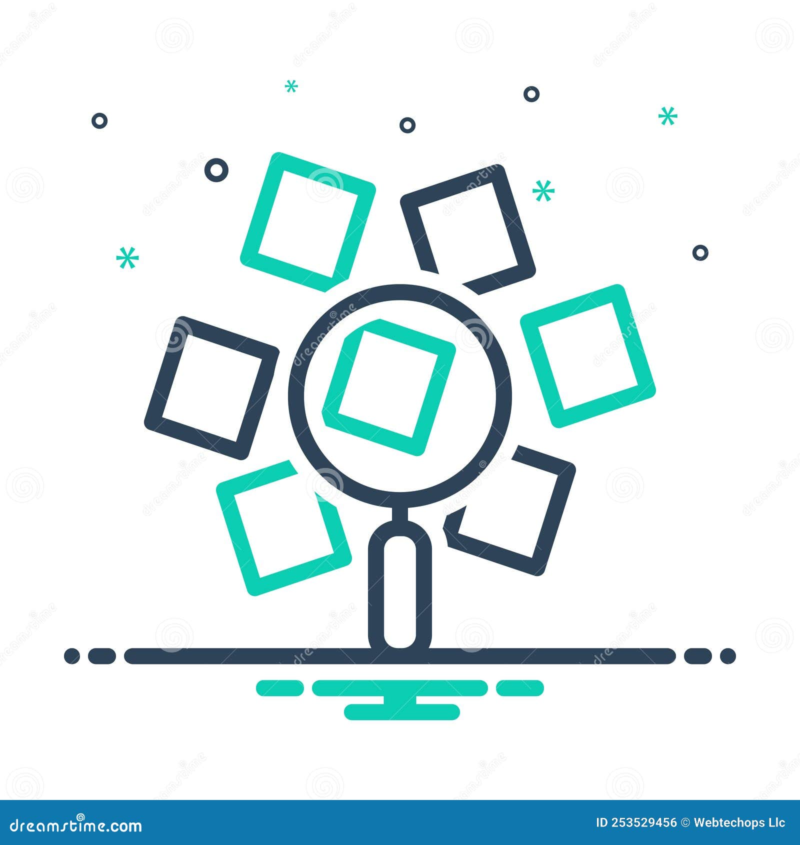 Mix Icon for Mysterious, Occult and Secret Stock Vector - Illustration ...