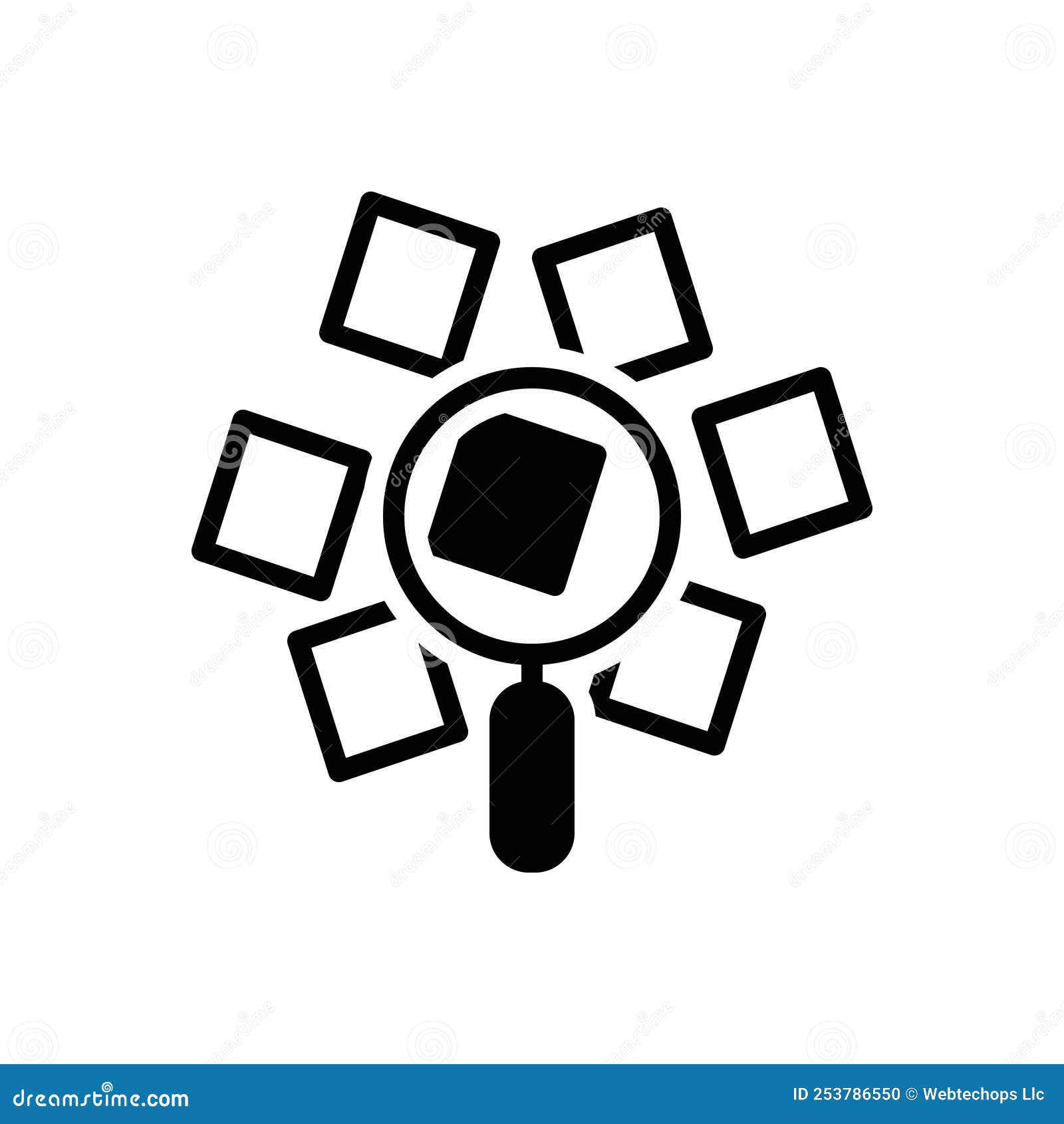 Black Solid Icon for Mysterious, Occult and Secret Stock Illustration ...