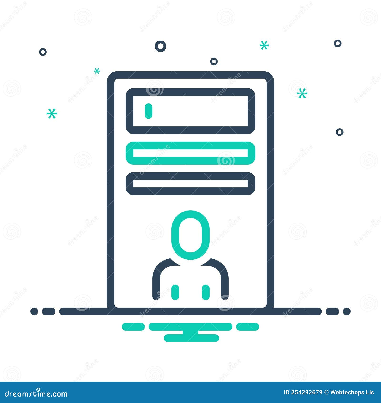 Mix Icon for Name, Title and Appellation Stock Vector - Illustration of ...