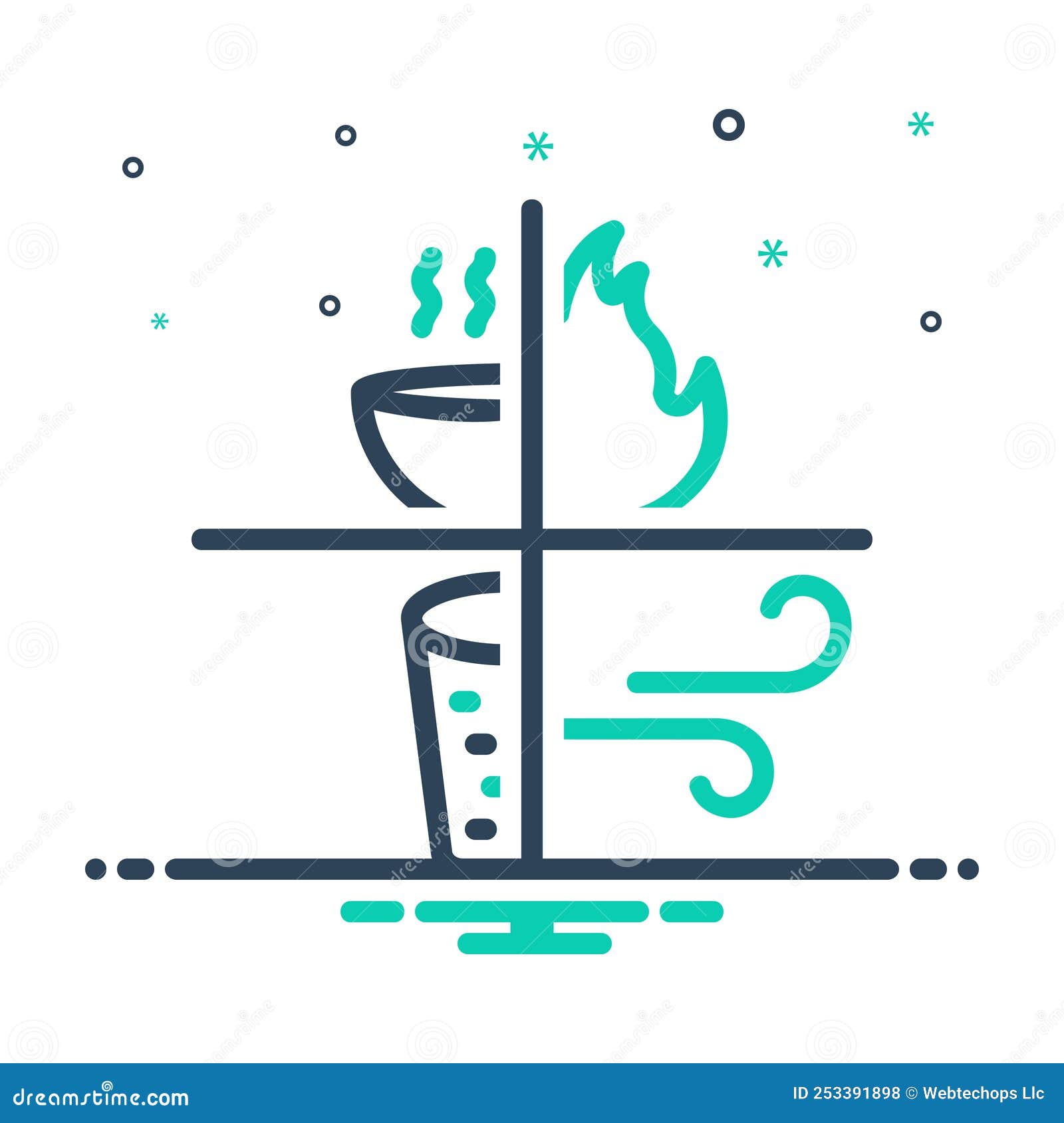 Mix Icon for Necessity, Requirement and Need Stock Illustration ...