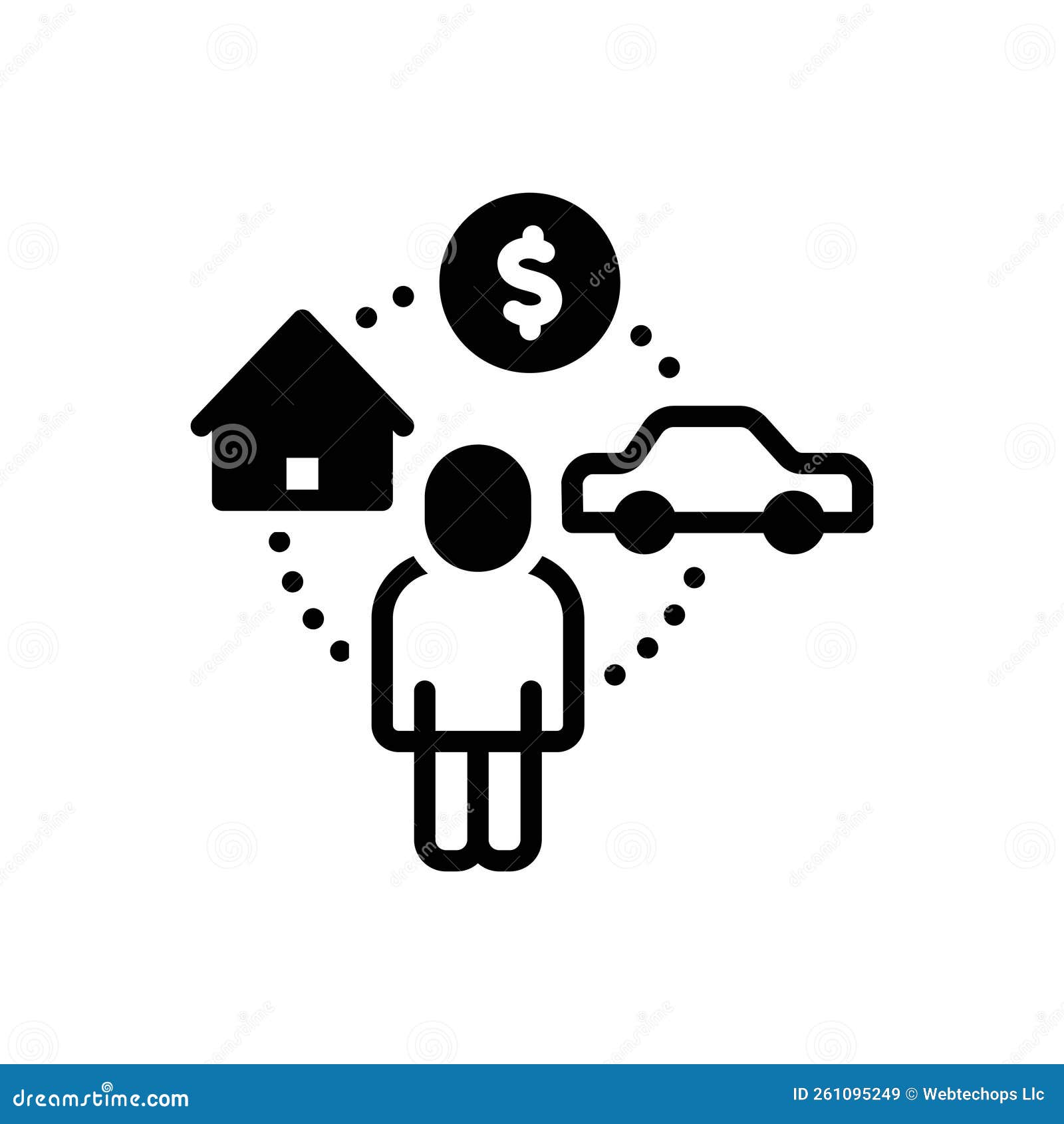 Black Solid Icon for Need, Requirement and Necessity Stock Vector ...