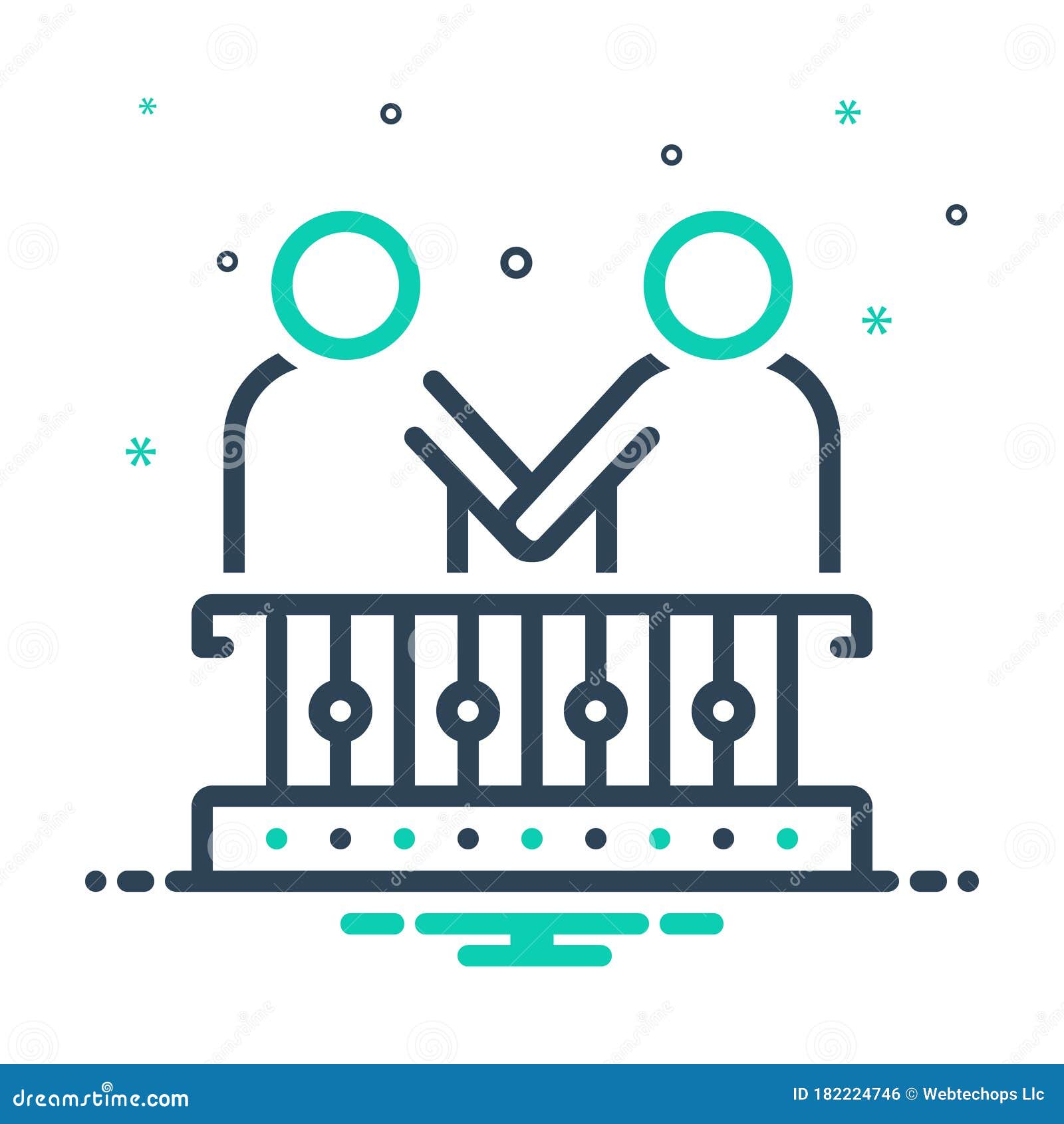 Neighbour Icon Of 3 Types Color, Black And White, Outline. Isolated ...