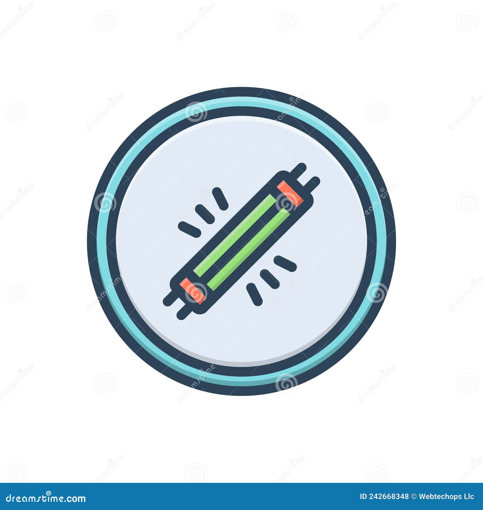 Color Illustration Icon for Neon, Shiny and Glowing Stock Vector ...