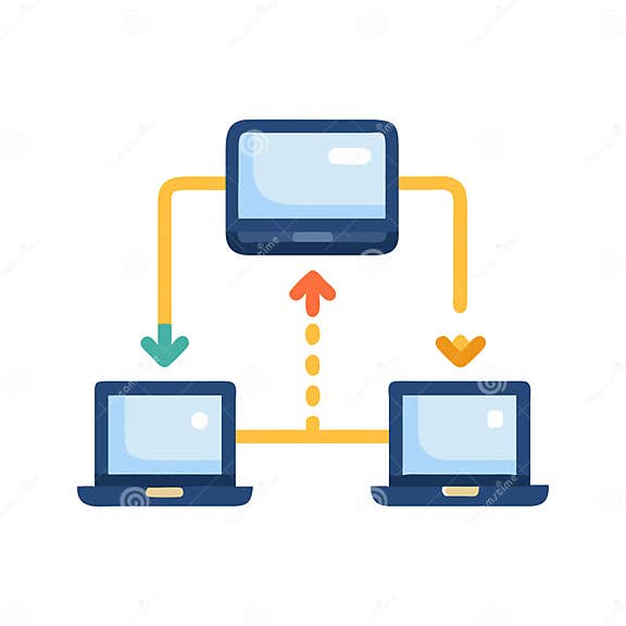 Icon for Network Connection Status Stock Vector - Illustration of ...
