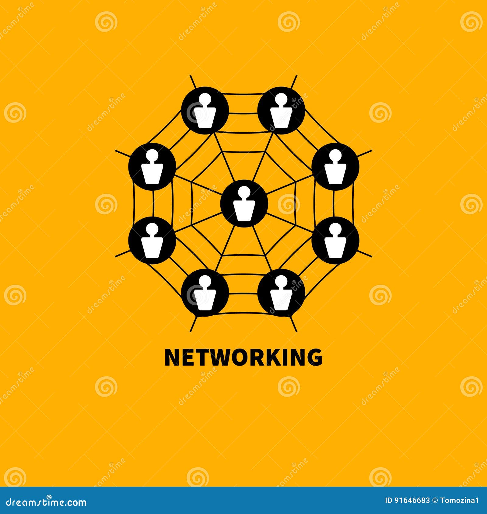 Icon networking stock vector. Illustration of community - 91646683