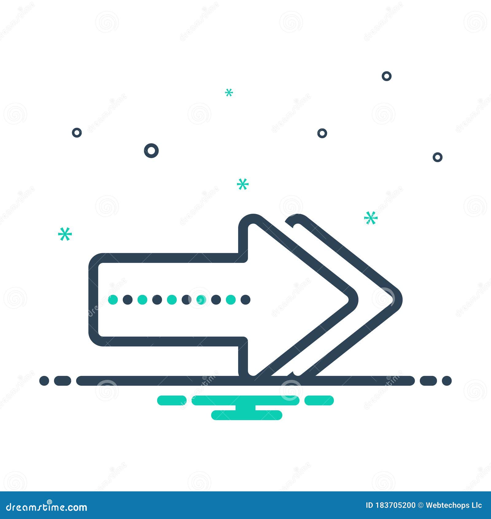 Mix Icon for Next, Then and after Stock Illustration - Illustration of ...