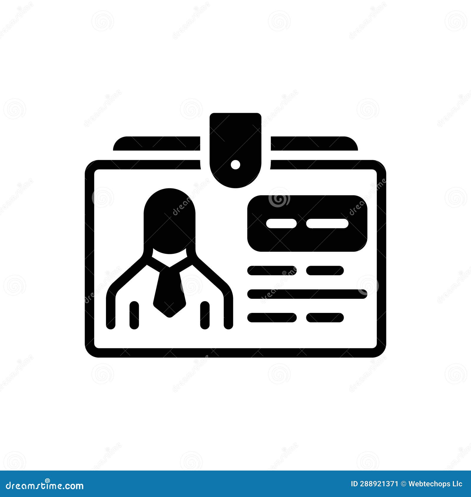 Black Solid Icon for Nickname, User and Identity Stock Vector ...