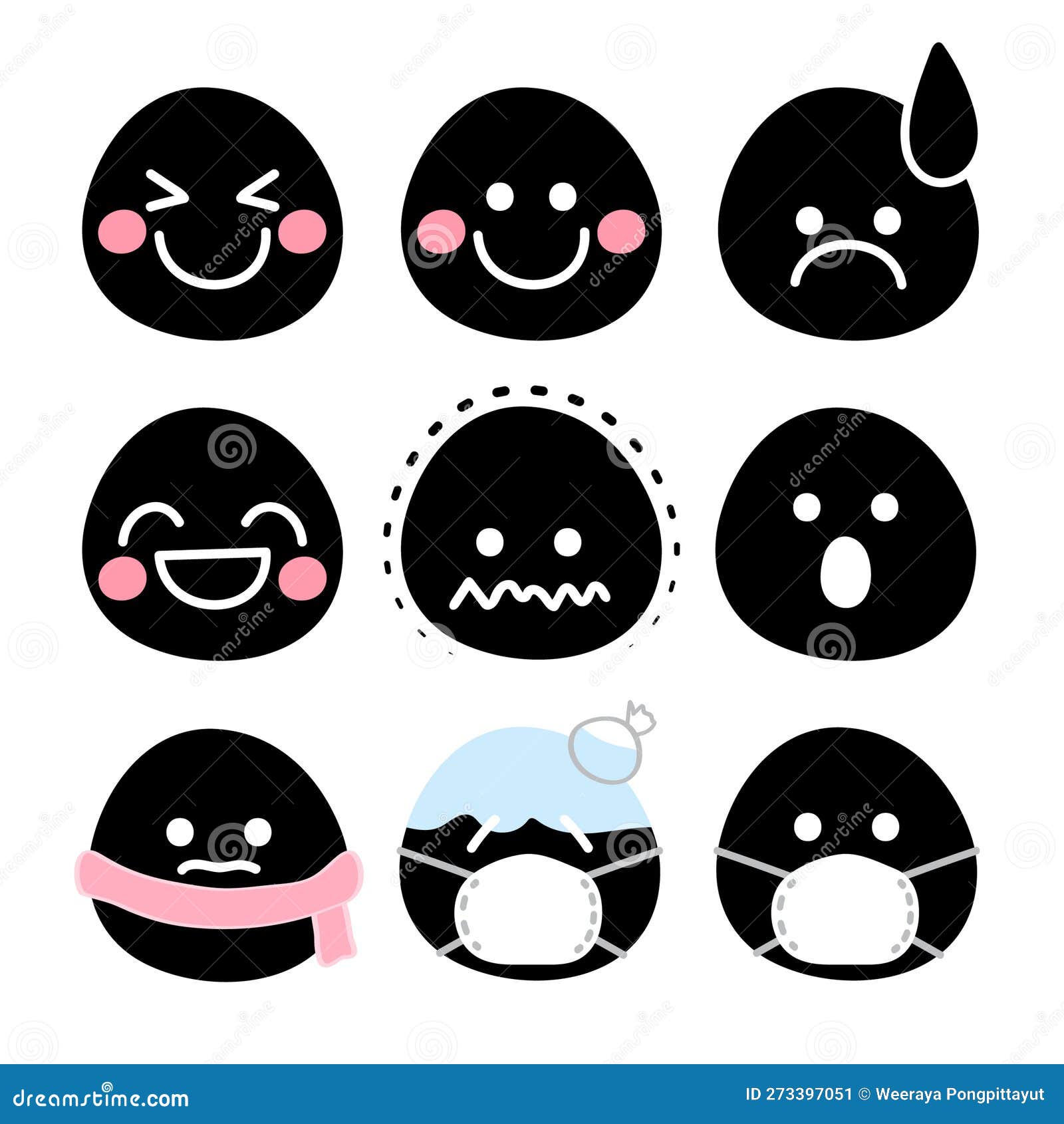 Moji icon stock vector. Illustration of circle, icon - 273397051