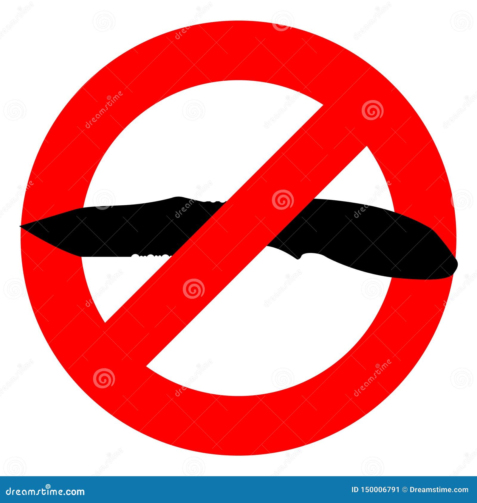 Icon no knife2 stock illustration. Illustration of items - 150006791