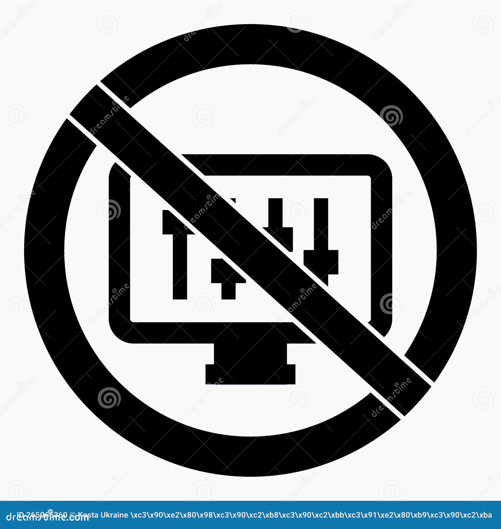 Icon no settings stock illustration. Illustration of trendy - 265066360