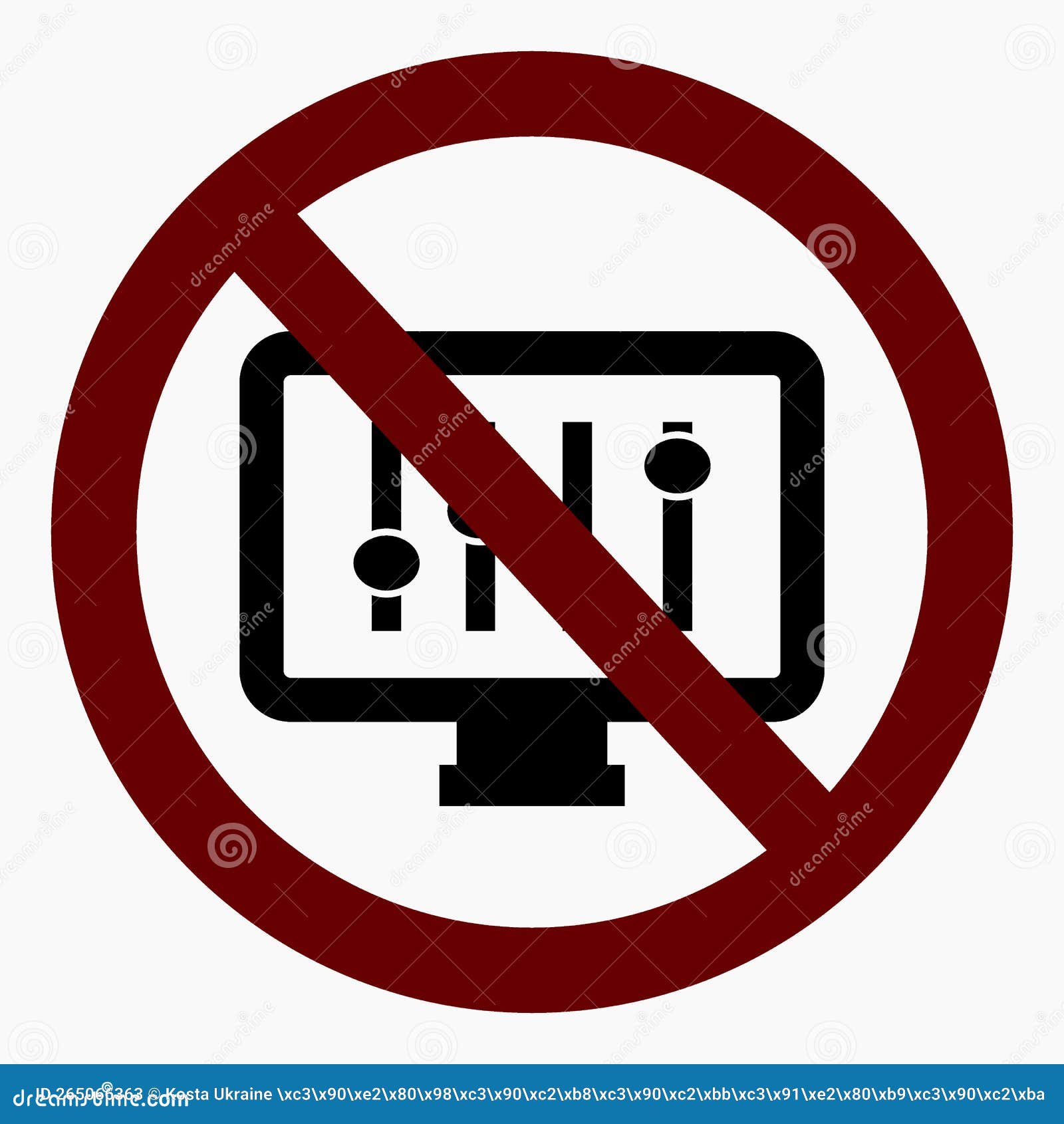 Icon no settings stock illustration. Illustration of prohibition ...