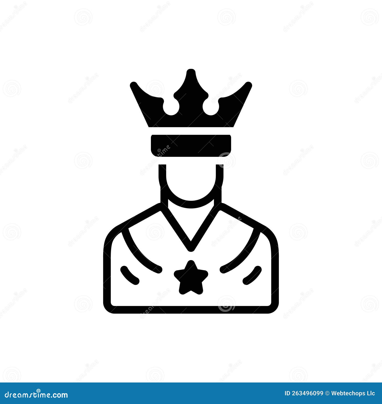Black Solid Icon for Noble, Crown and Vip Stock Vector - Illustration ...