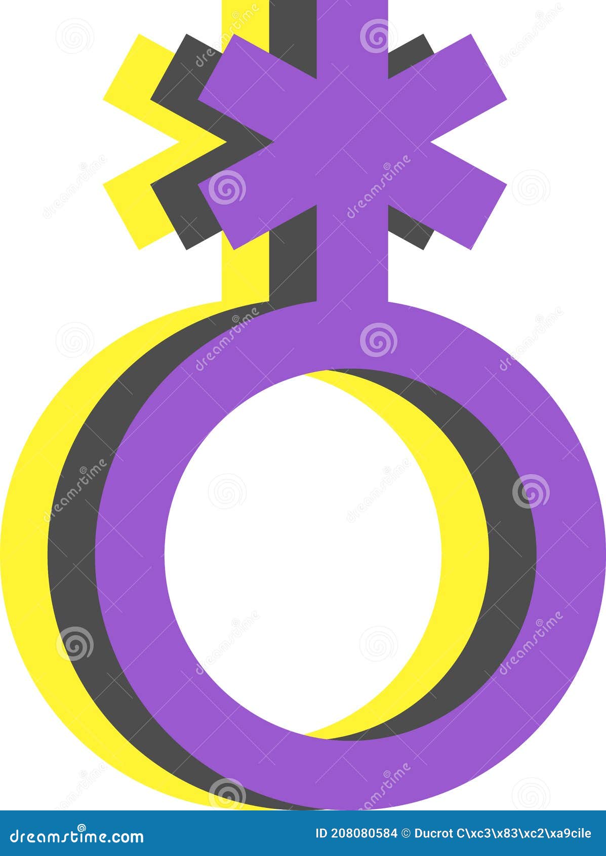 Community icon Non binary stock vector. Illustration of nonbinary ...