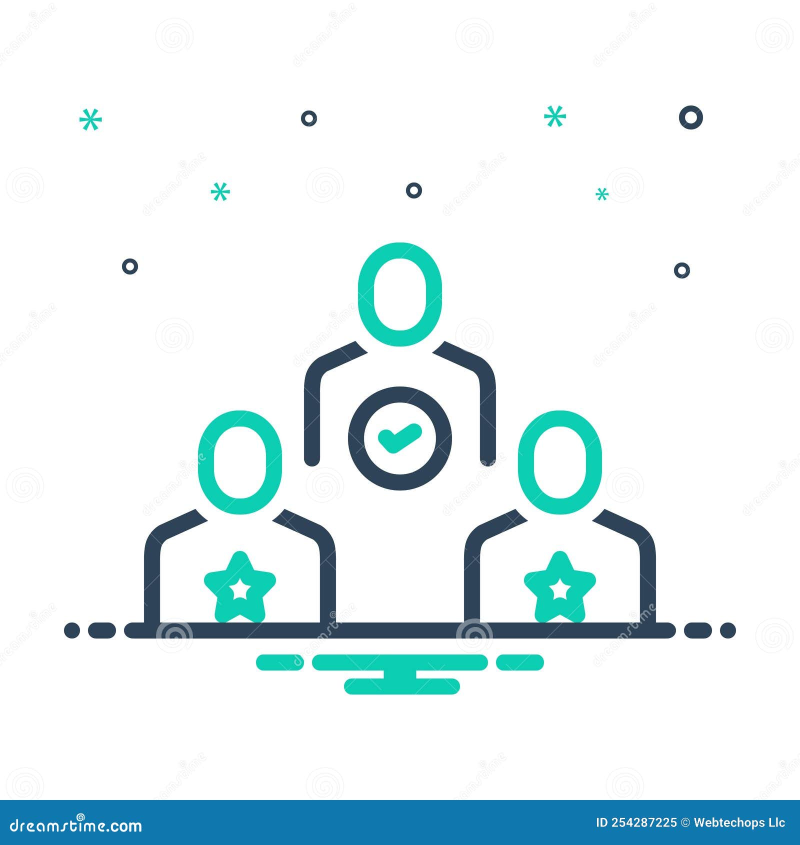 Mix Icon for Norm, Ideal and Model Stock Vector - Illustration of ...