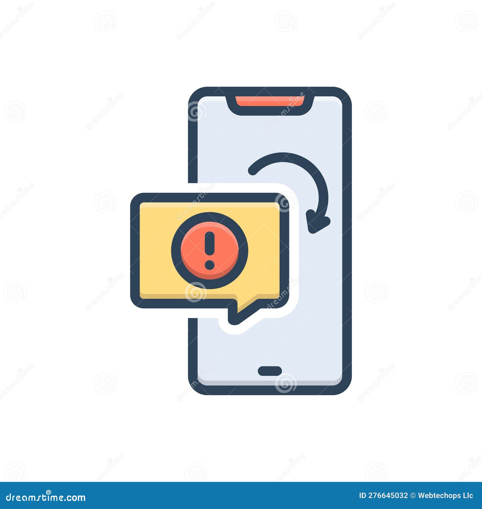 Color Illustration Icon for Notice, Information and Message Stock ...