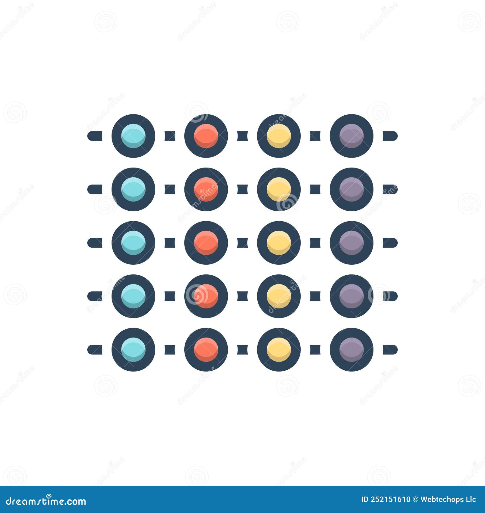 Color Illustration Icon for Numerous, Promiscuous and Many Stock Vector ...