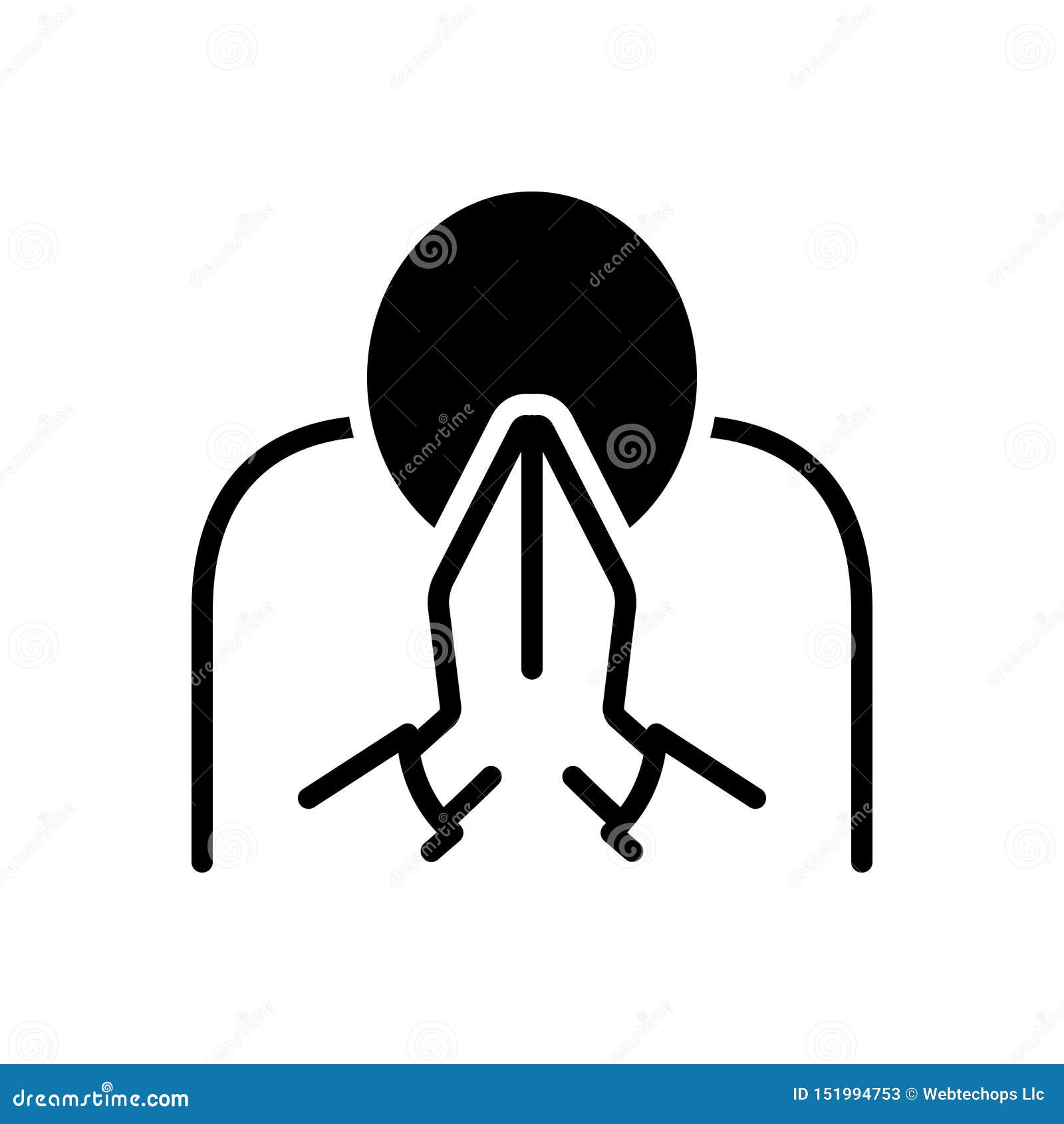 Black Solid Icon for Obedient, Obedience and Adherence Stock Vector ...