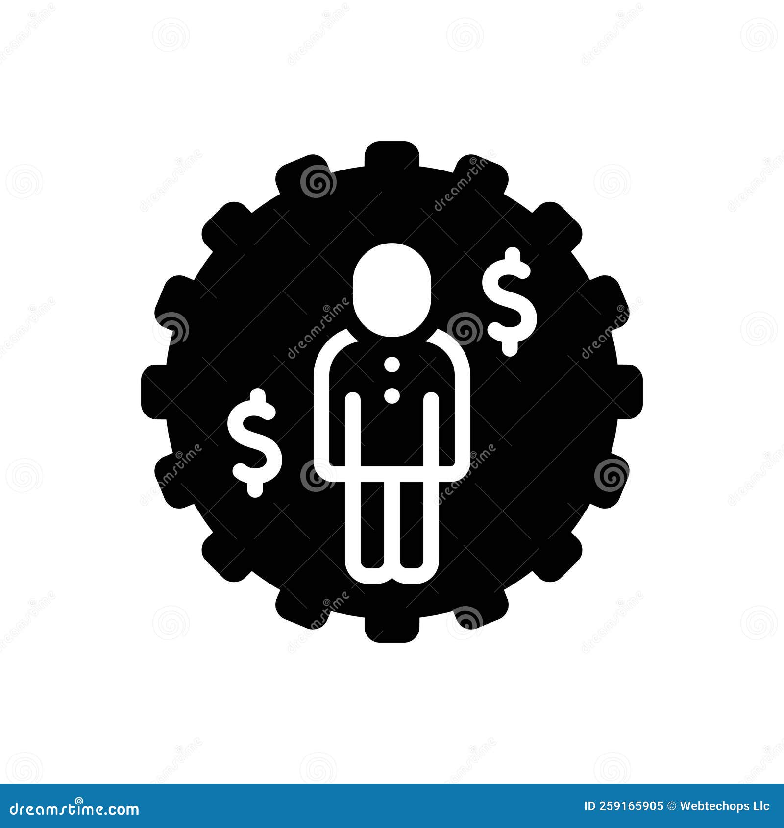 Black Solid Icon for Obligation, Devoir and Liability Stock Vector ...