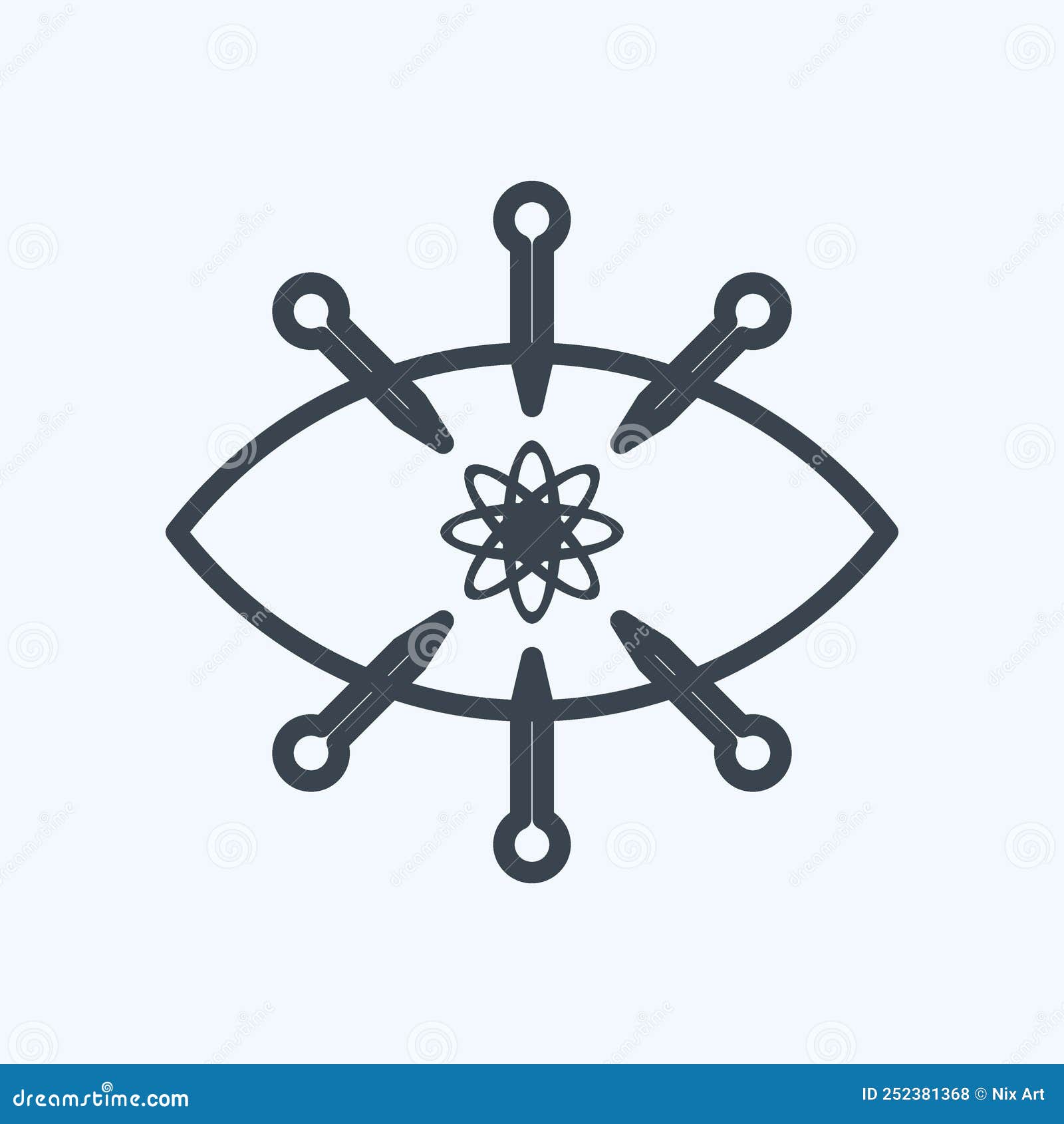 Icon Observation. Suitable for Data Analytics Symbol. Line Style ...