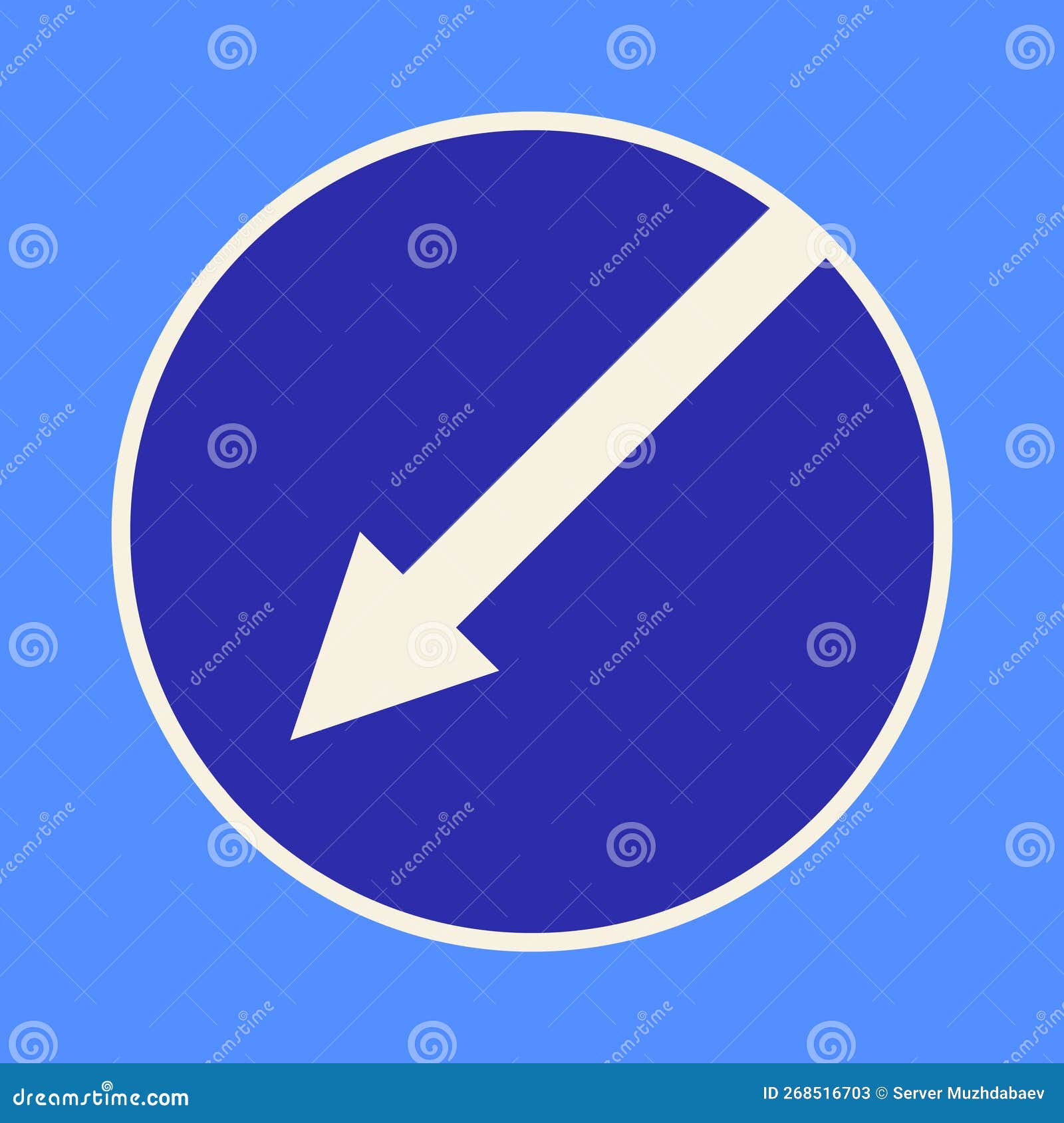 Icon Obstacle Avoidance on the Left. Vector Clipart Stock Vector ...