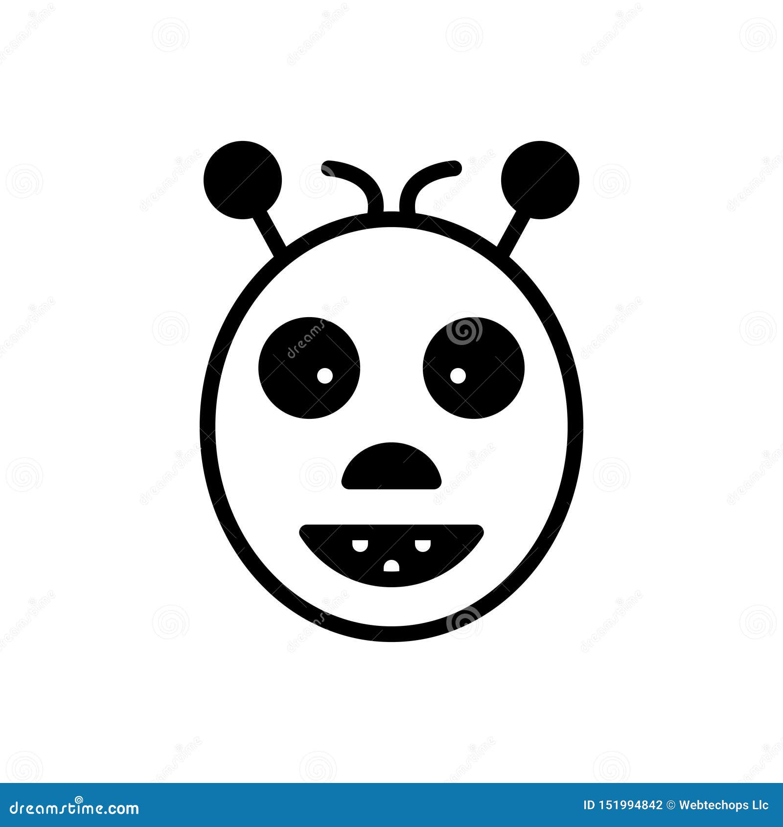 Black Solid Icon for Oddity, Abnormality and Contrast Stock Vector ...