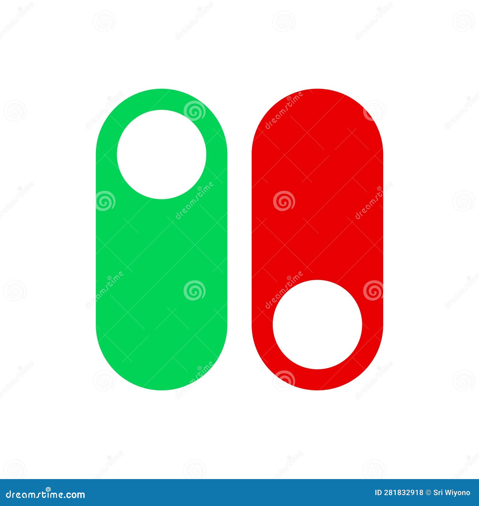 On Off Switch Button Icon Vector on White Background Stock Vector ...