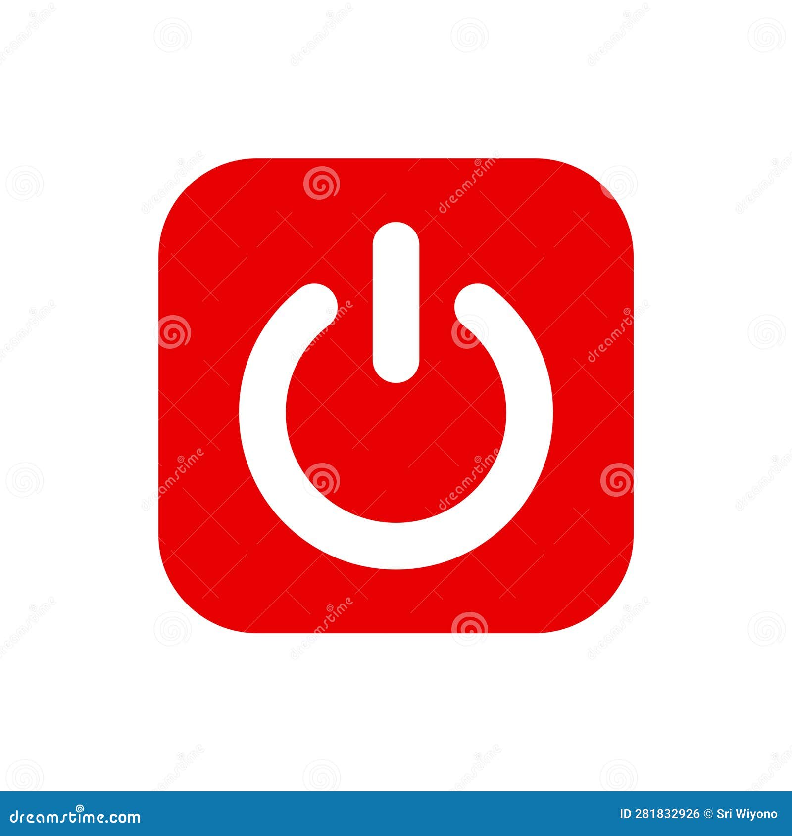 On Off Switch Button Icon Vector on White Background Stock Vector ...