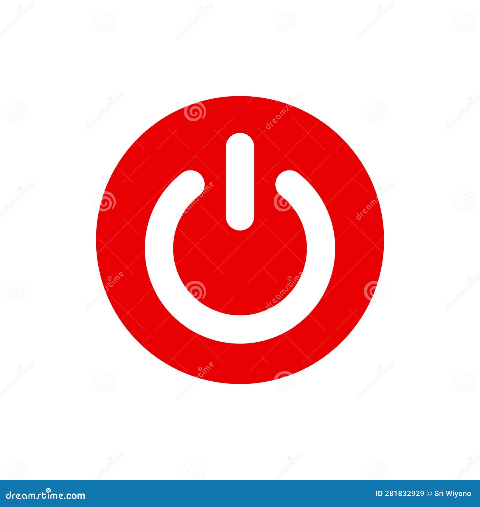 On Off Switch Button Icon Vector on White Background Stock Vector ...