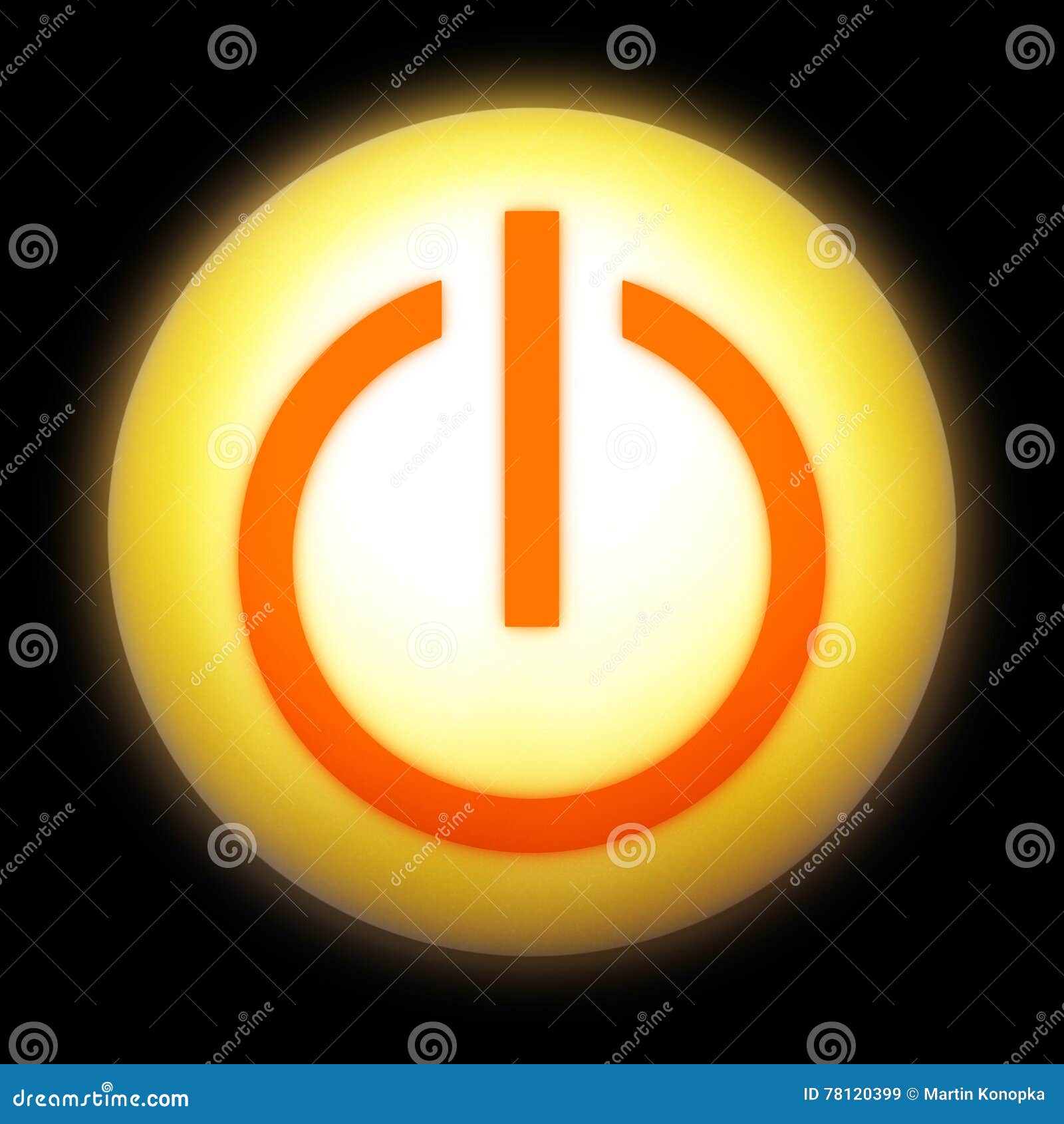 Icon on-Off stock illustration. Illustration of appliances - 78120399