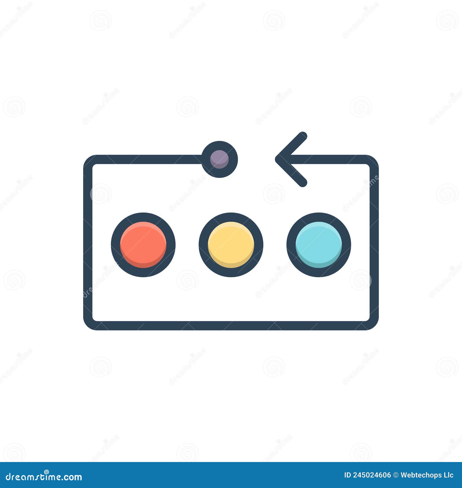 Color Illustration Icon for Ongoing, in Progress and Proceeding Stock ...