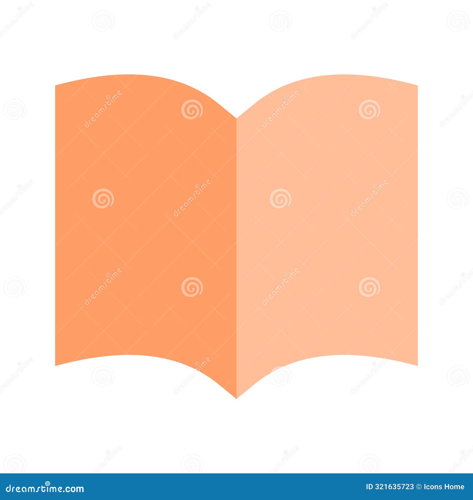 An Icon of Open Book in Editable Flat Style Stock Vector - Illustration ...