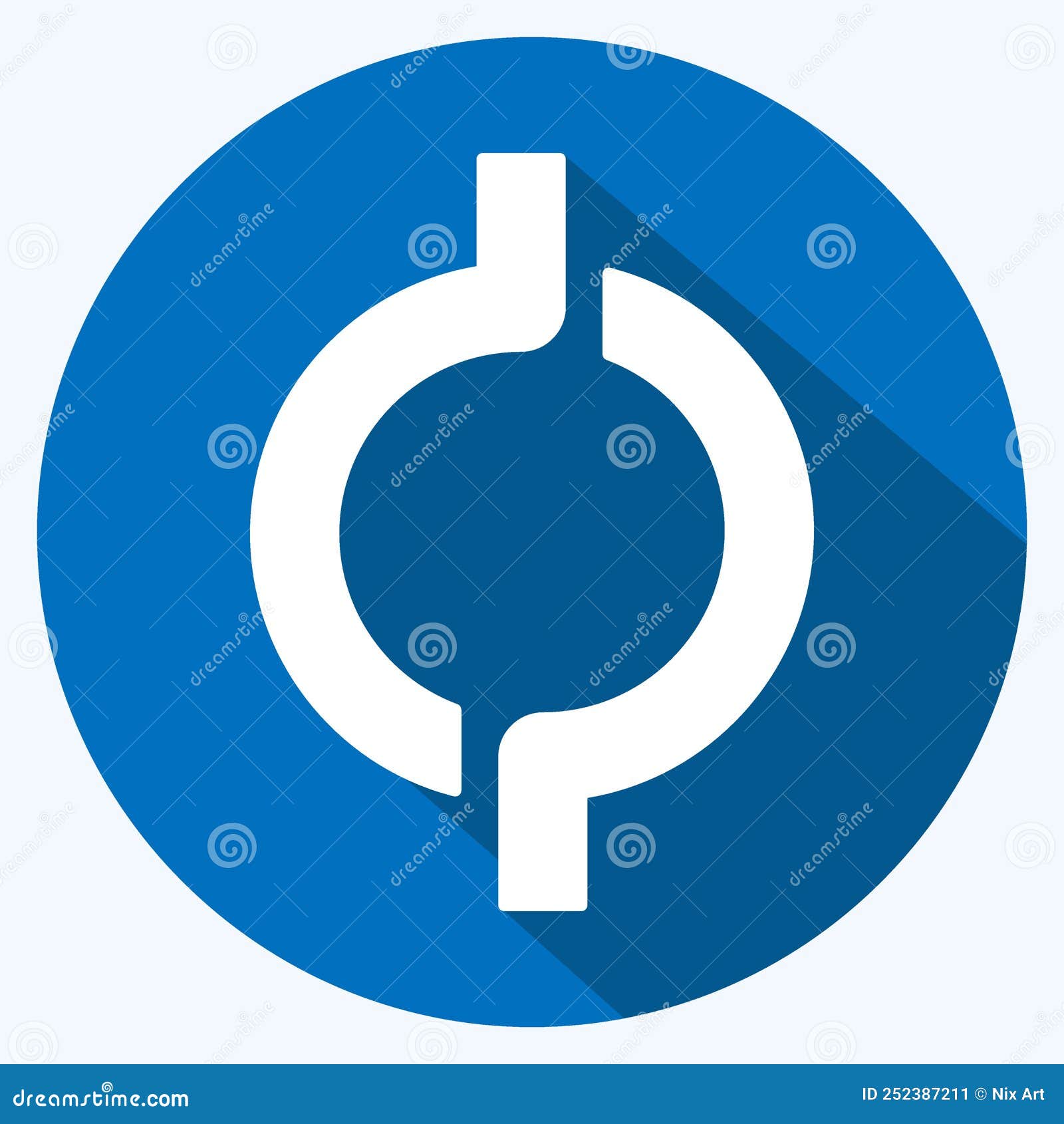 Icon Open Connection. Suitable for Community Symbol. Long Shadow Style ...