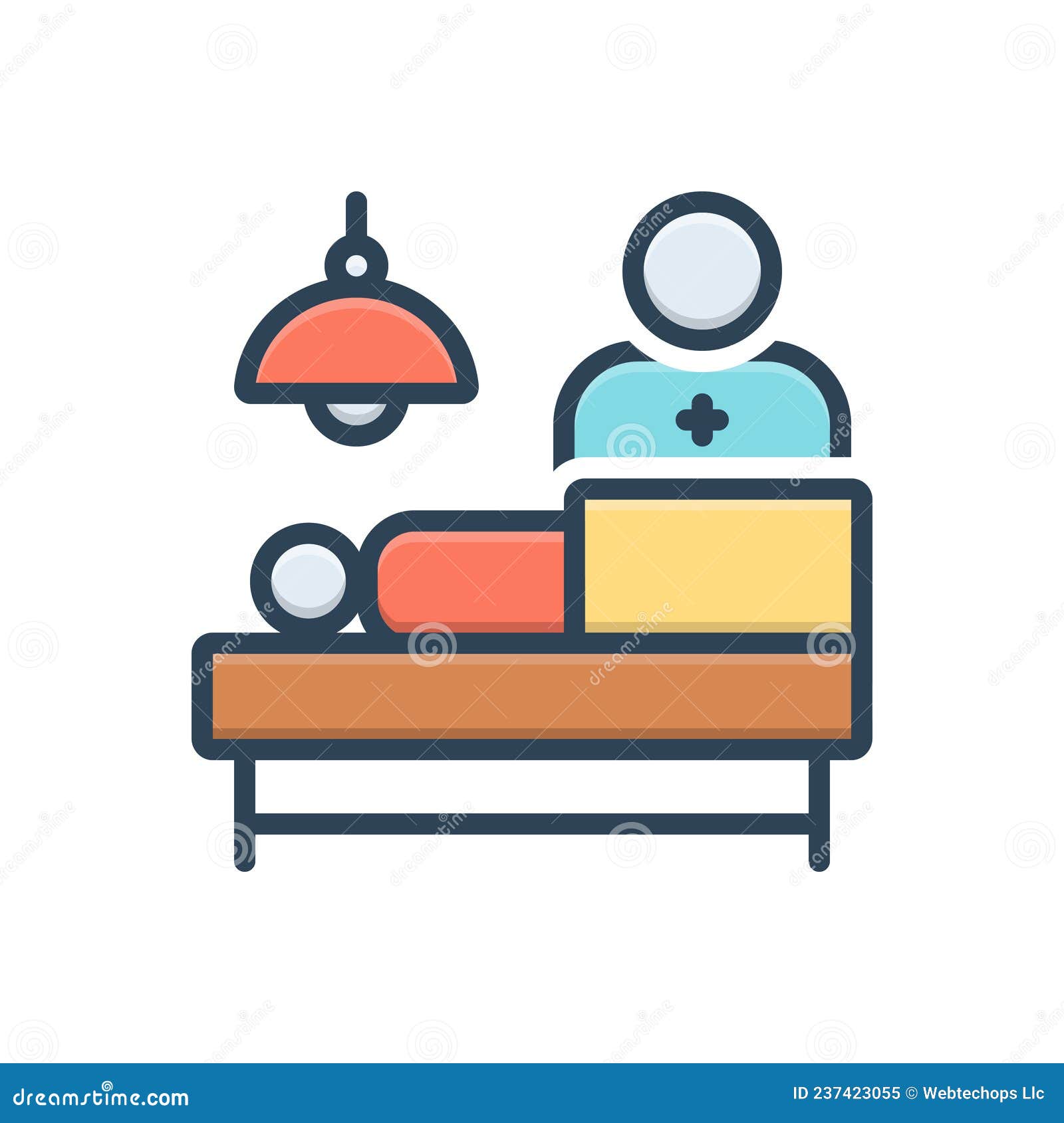 Color Illustration Icon for Operation, Manipulation and Surgery Stock ...