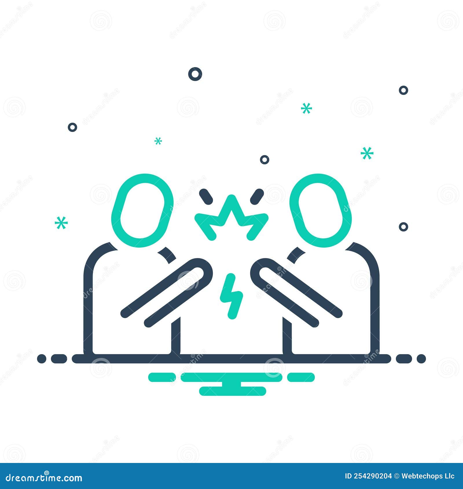 Mix Icon for Opponents, Rival and Competitor Stock Vector ...