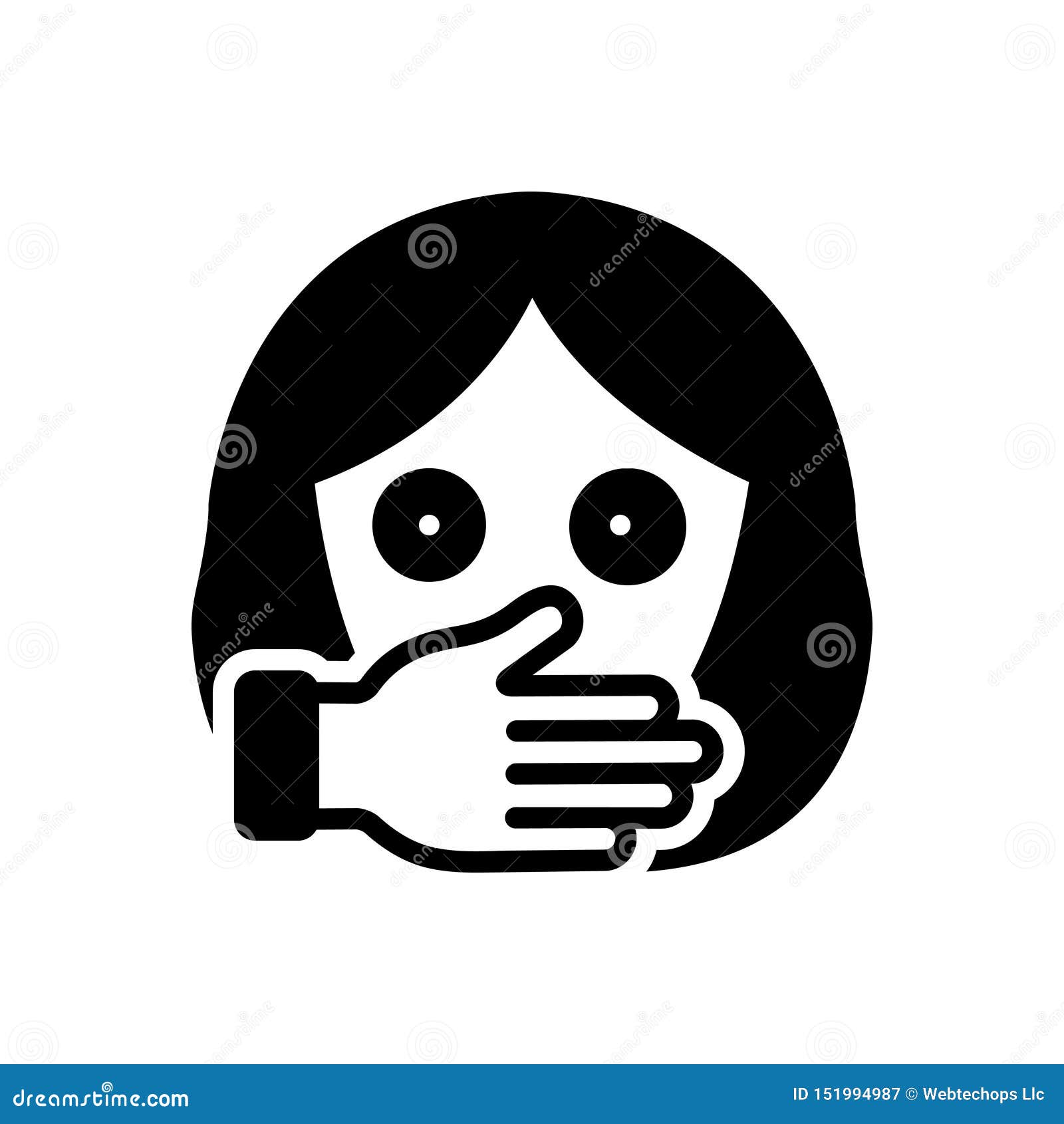 Black Solid Icon for Oppression, Harassment and Persecution Stock ...